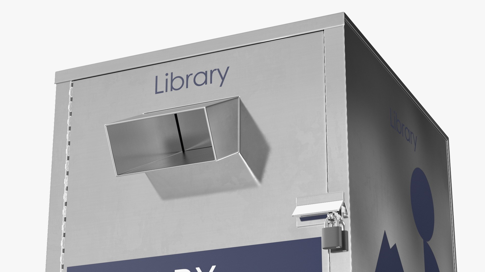 Library Book Return Box Metallic 3D - TurboSquid 2044679