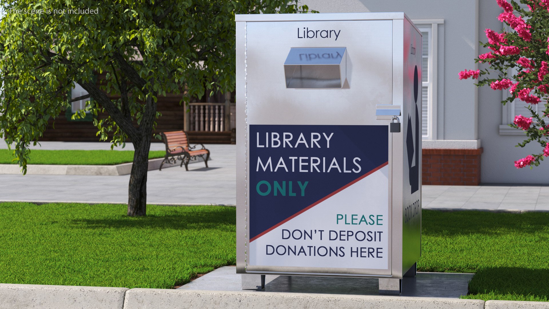 Library Book Return Box Metallic 3D - TurboSquid 2044679