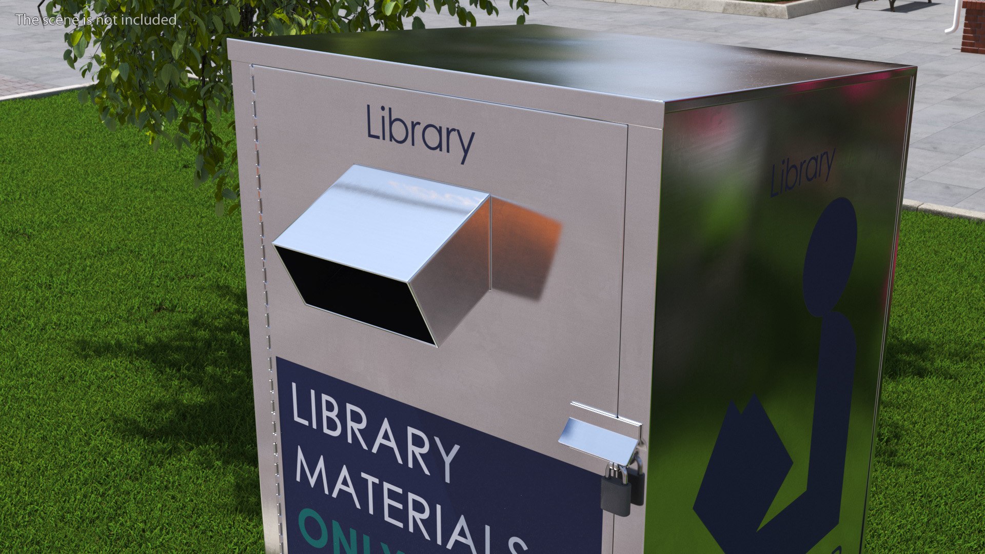 Library Book Return Box Metallic 3D - TurboSquid 2044679