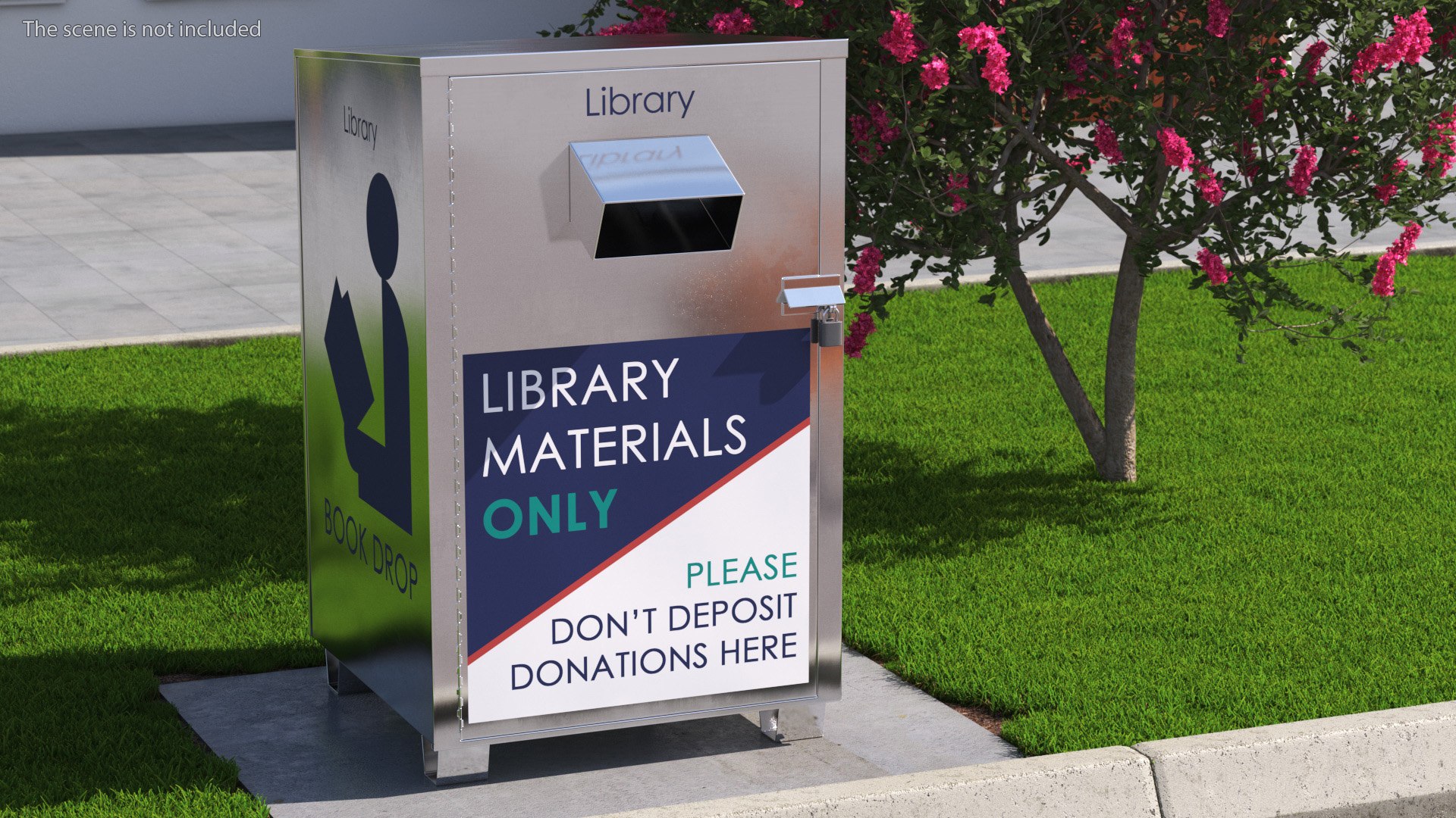 Library Book Return Box Metallic 3D - TurboSquid 2044679
