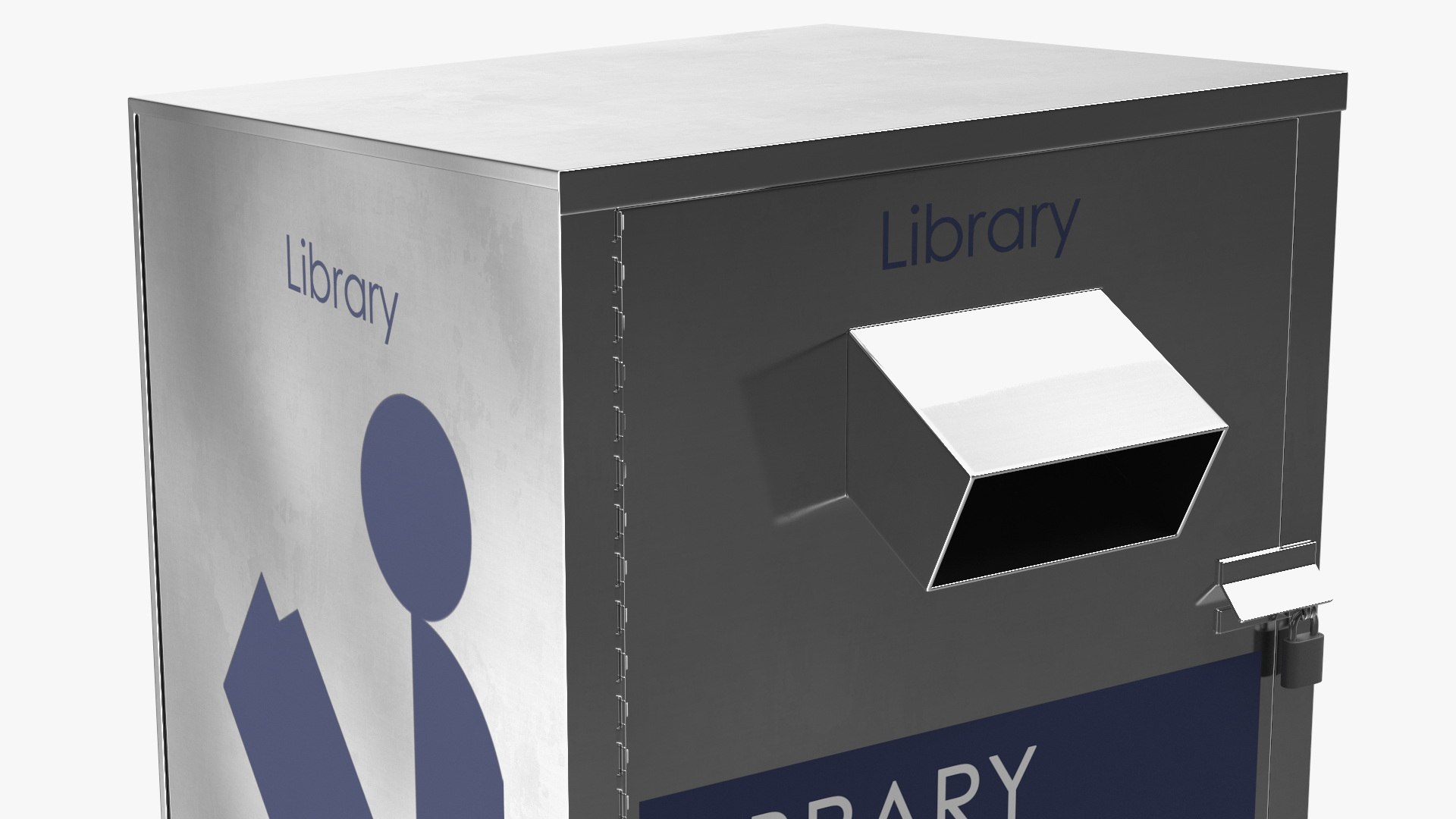 Library Book Return Box Metallic 3D - TurboSquid 2044679