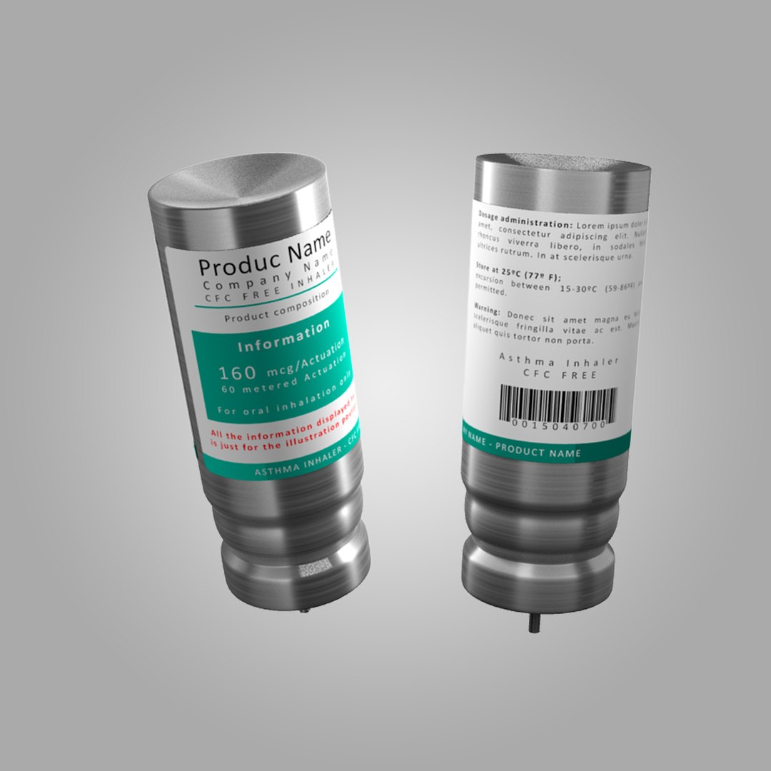 3d asthma inhaler air