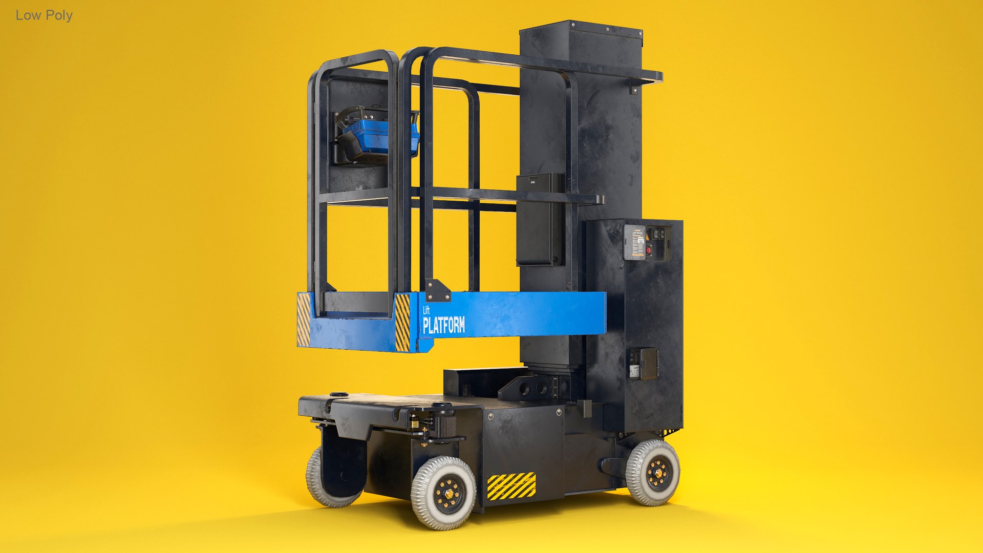3D model Self-propelled lift Work Platform Hight and Low Poly PBR ...
