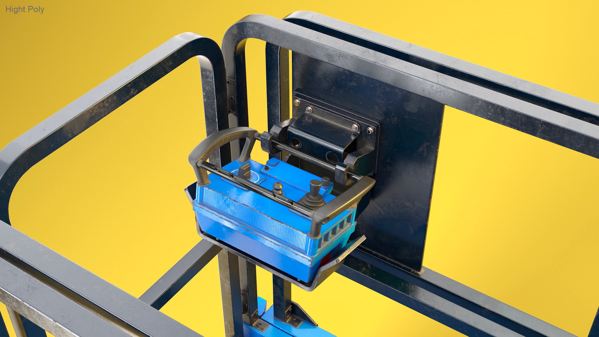 3D model Self-propelled lift Work Platform Hight and Low Poly PBR ...