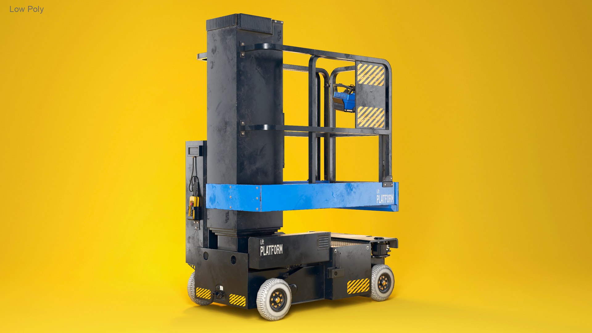 3D model Self-propelled lift Work Platform Hight and Low Poly PBR ...