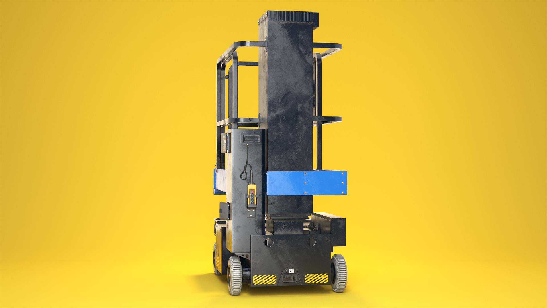 modelo 3d Self-propelled lift Work Platform Hight and Low Poly PBR ...