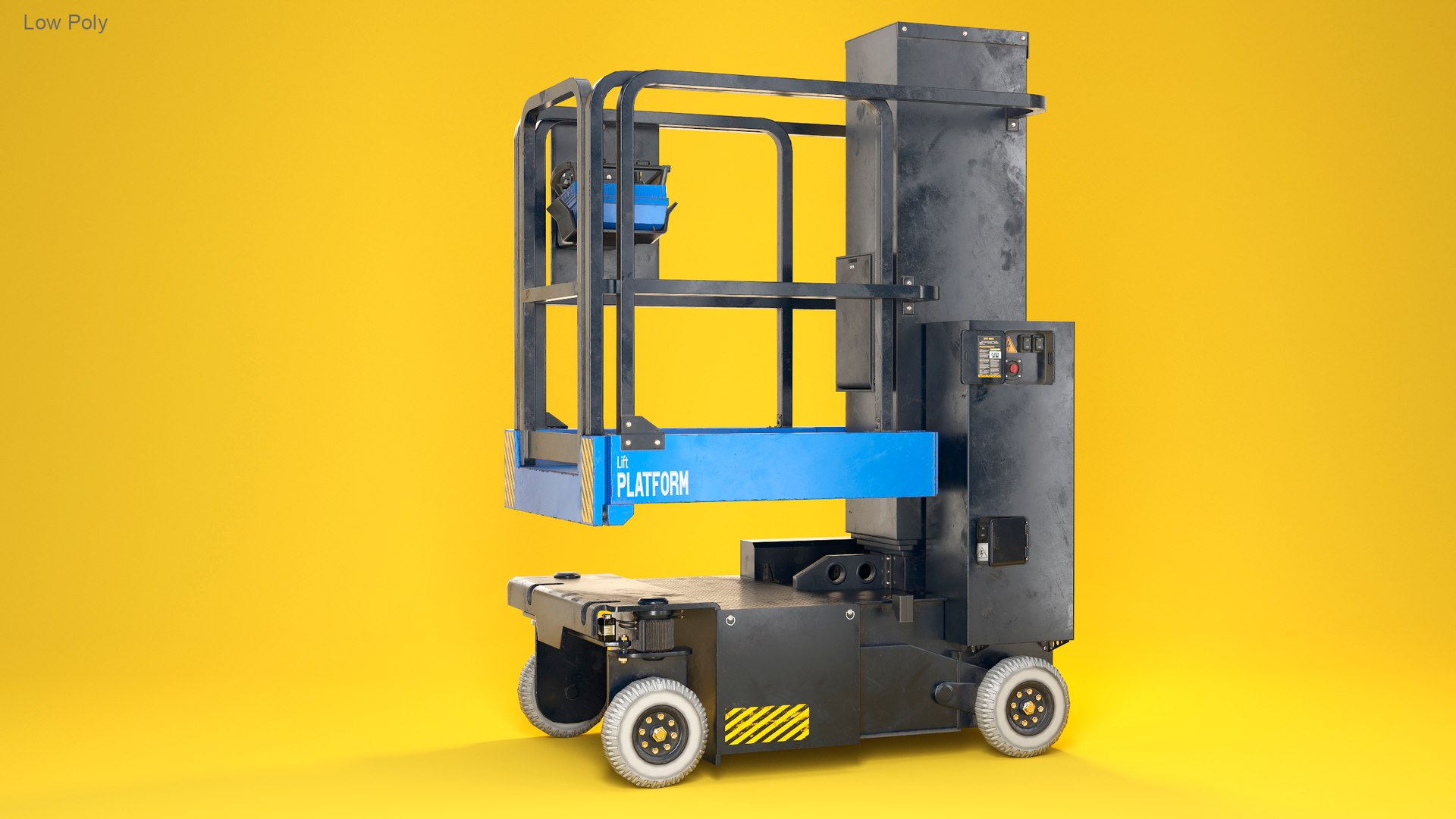 3D model Self-propelled lift Work Platform Hight and Low Poly PBR ...
