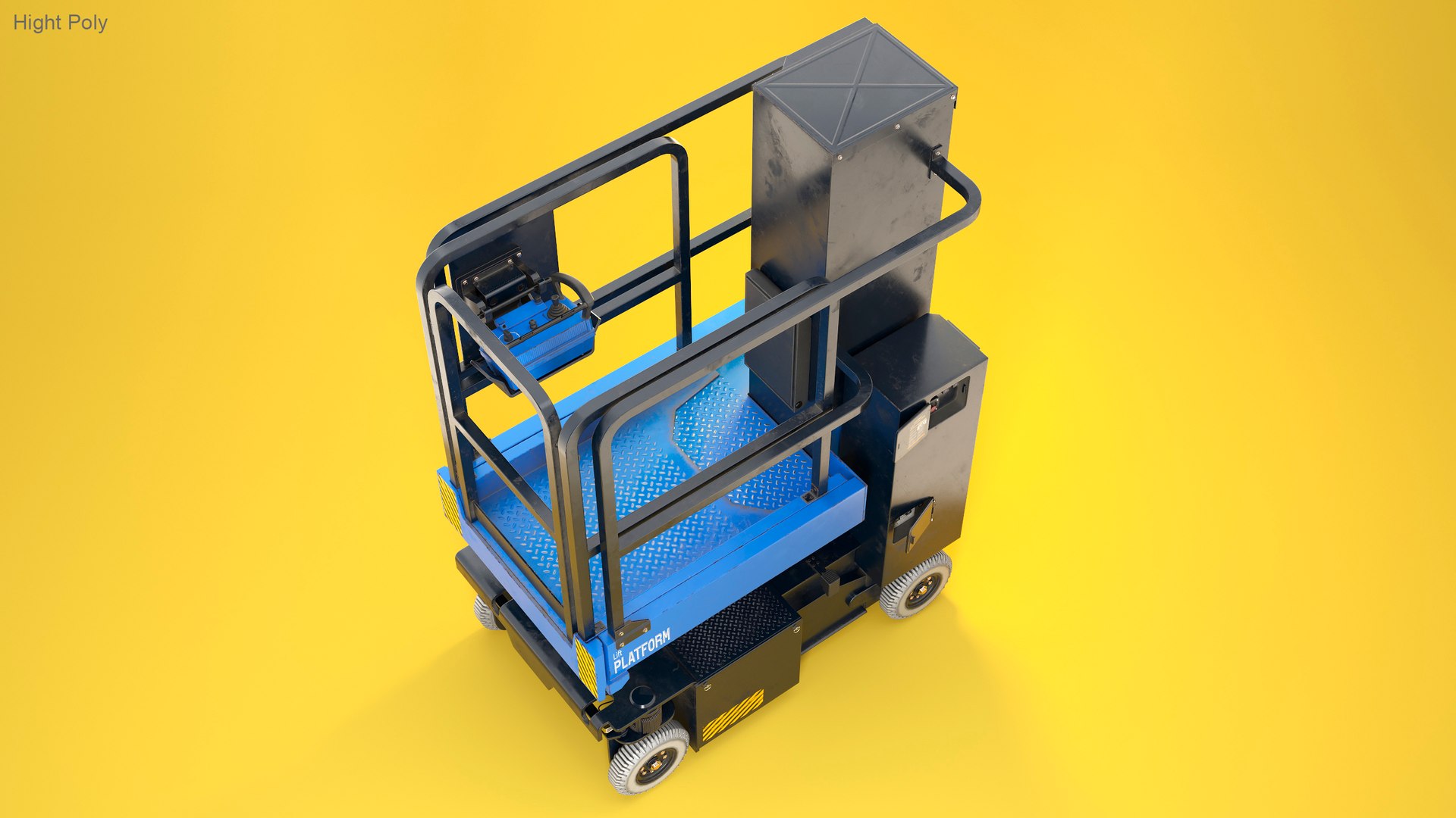 3D model Self-propelled lift Work Platform Hight and Low Poly PBR ...