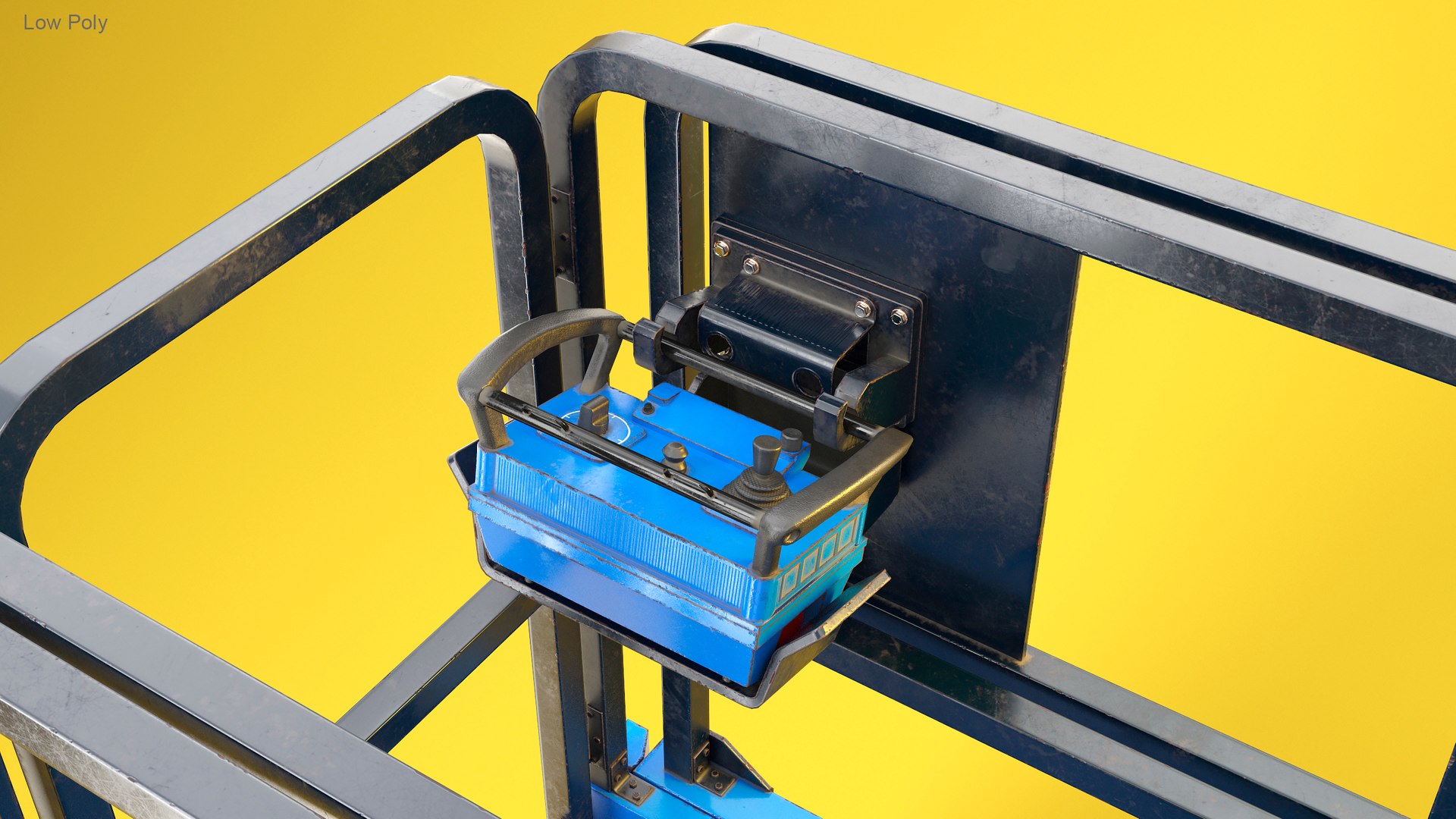 3D model Self-propelled lift Work Platform Hight and Low Poly PBR ...