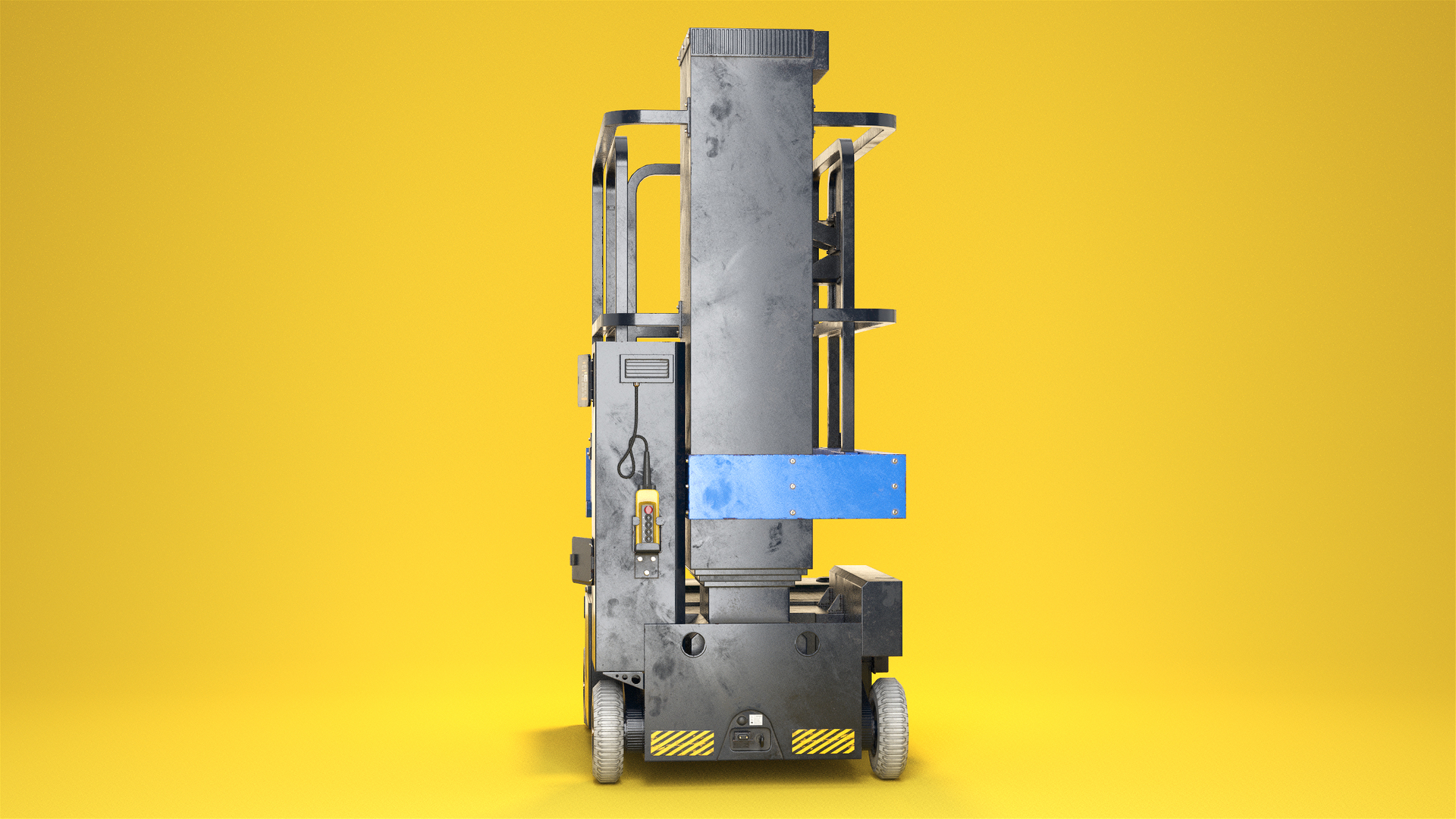 modelo 3d Self-propelled lift Work Platform Hight and Low Poly PBR ...