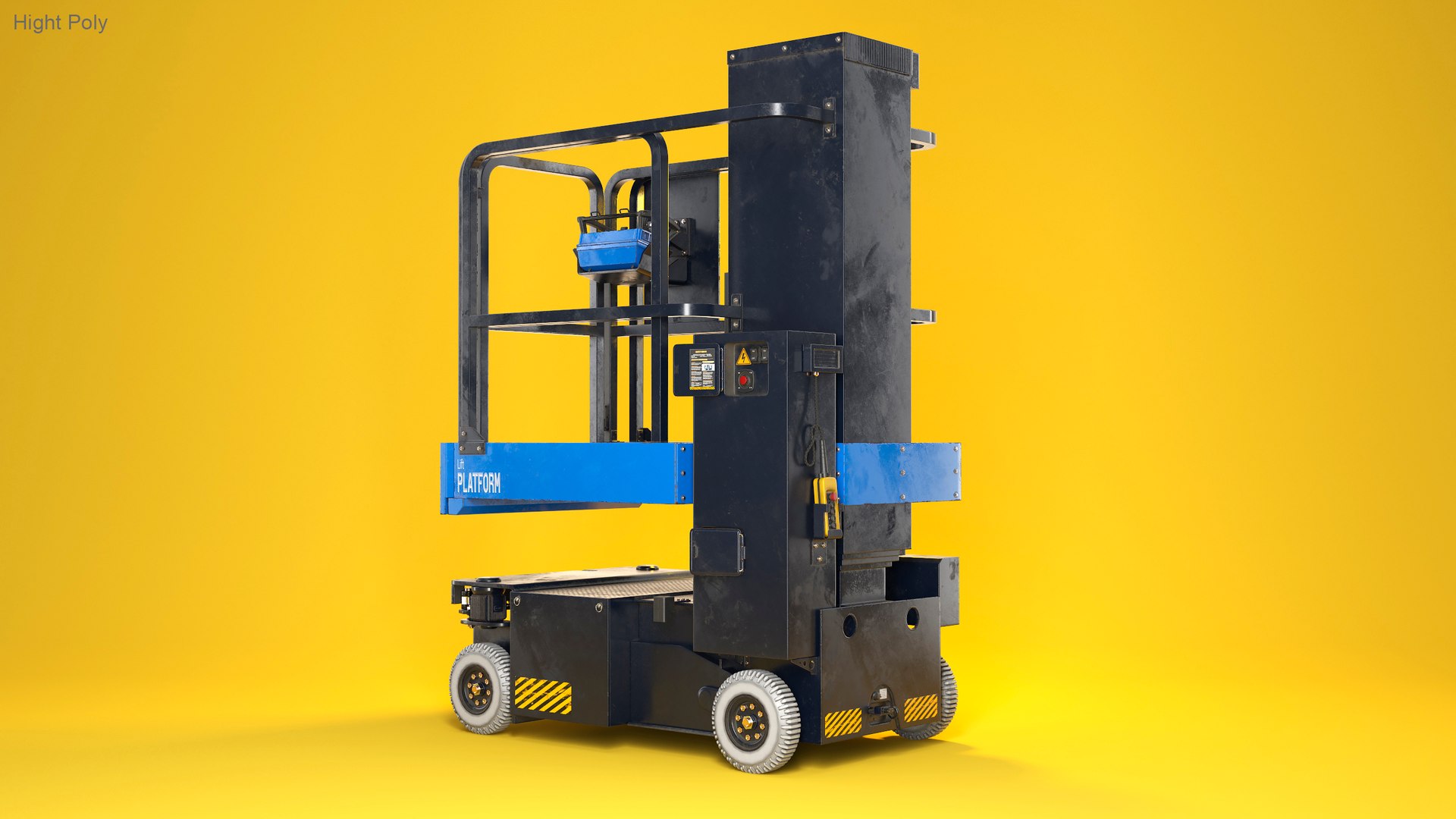 3D model Self-propelled lift Work Platform Hight and Low Poly PBR ...