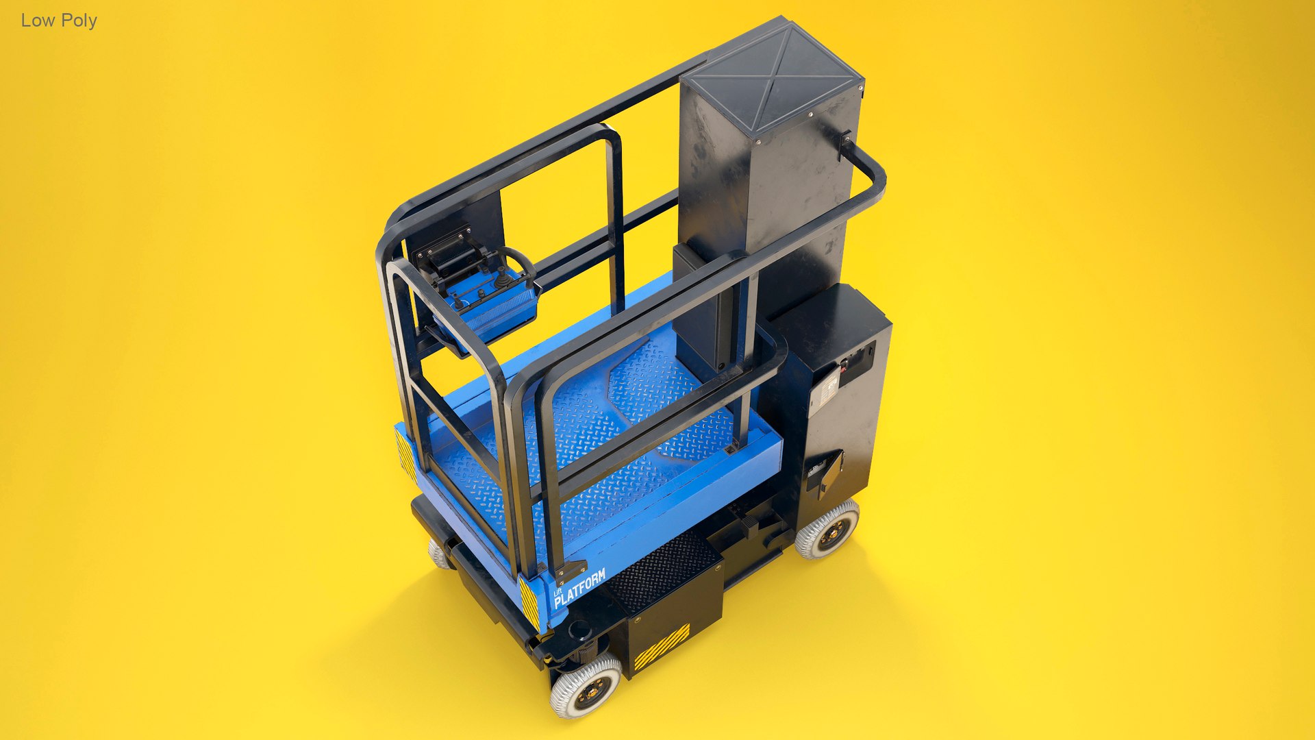3D model Self-propelled lift Work Platform Hight and Low Poly PBR ...