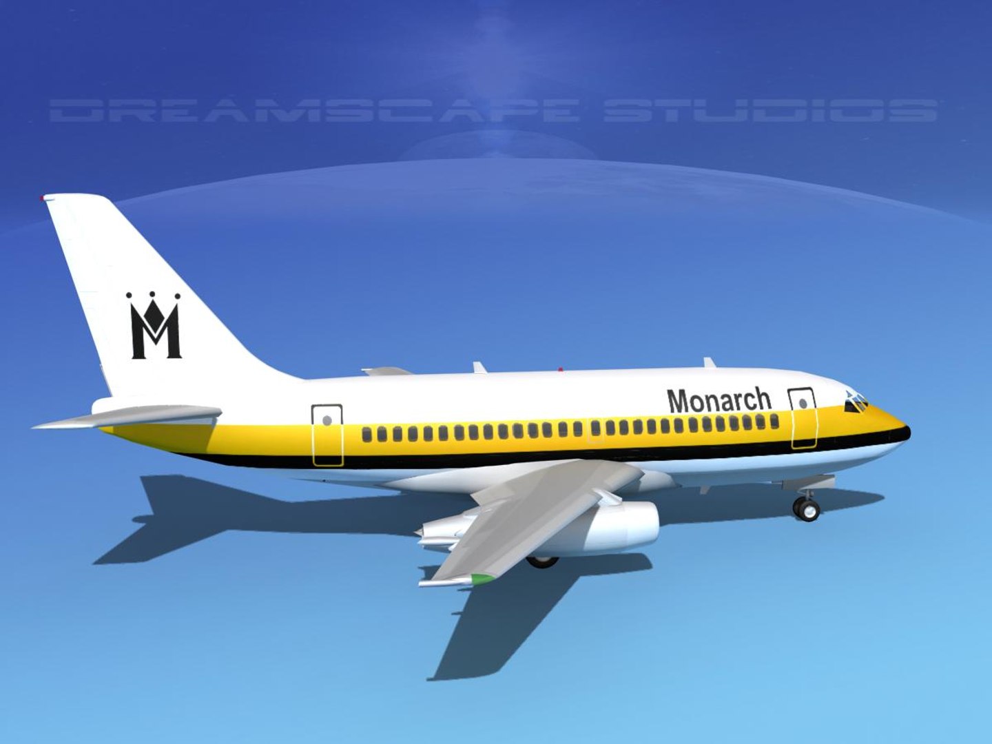 3d boeing 737 737-100 model