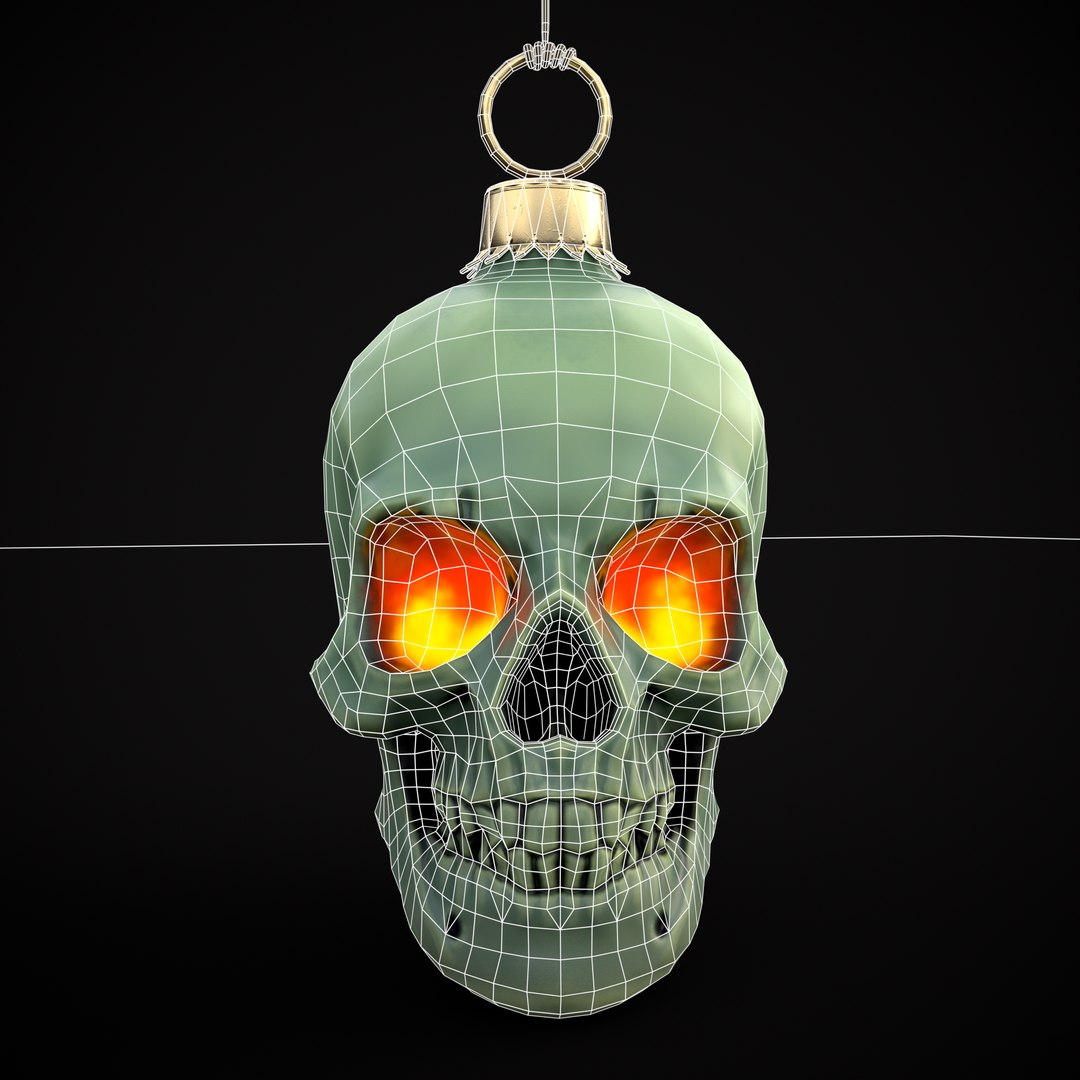 3D Hanging Stylized Skull - TurboSquid 2385898