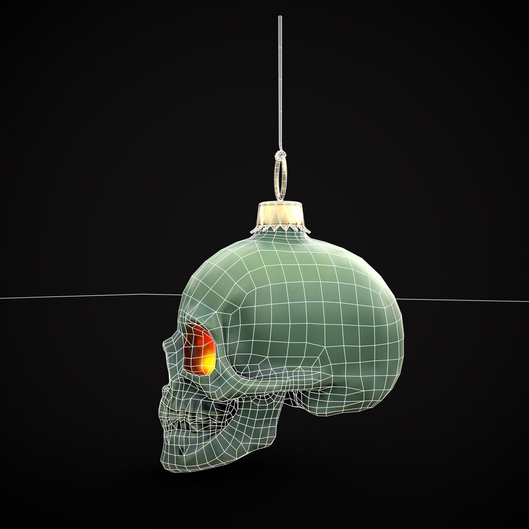 3D Hanging Stylized Skull - TurboSquid 2385898