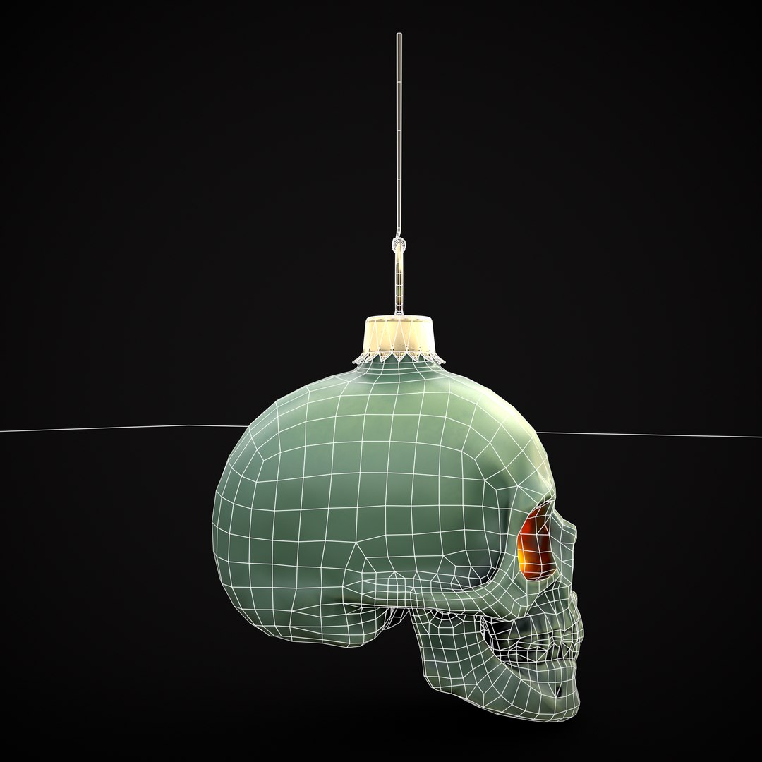 3D Hanging Stylized Skull - TurboSquid 2385898