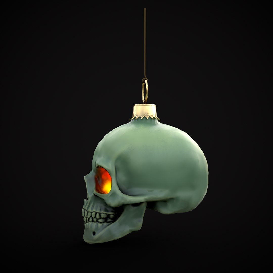 3D Hanging Stylized Skull - TurboSquid 2385898