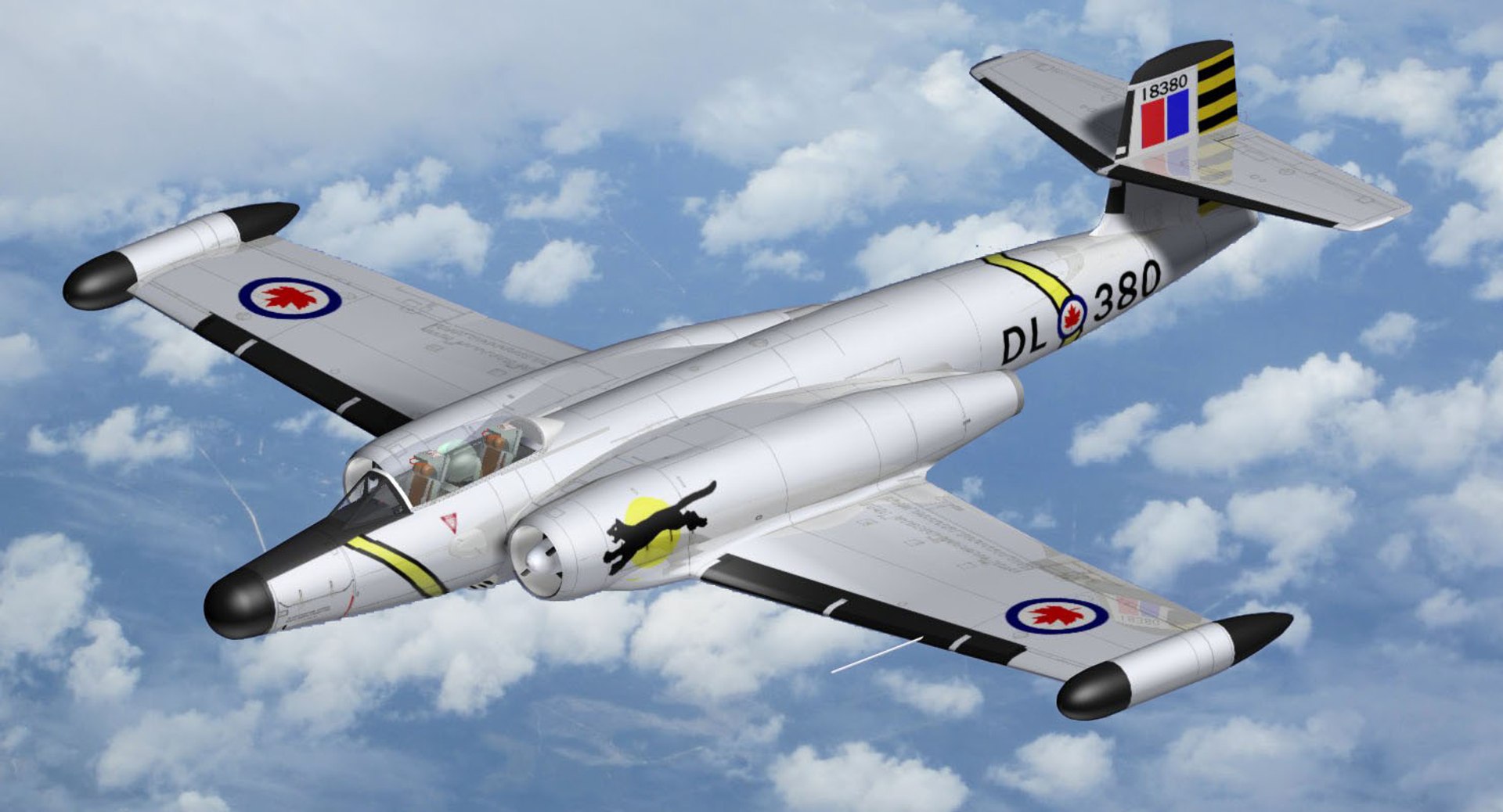3D Rcaf Cf-100 - TurboSquid 1319705