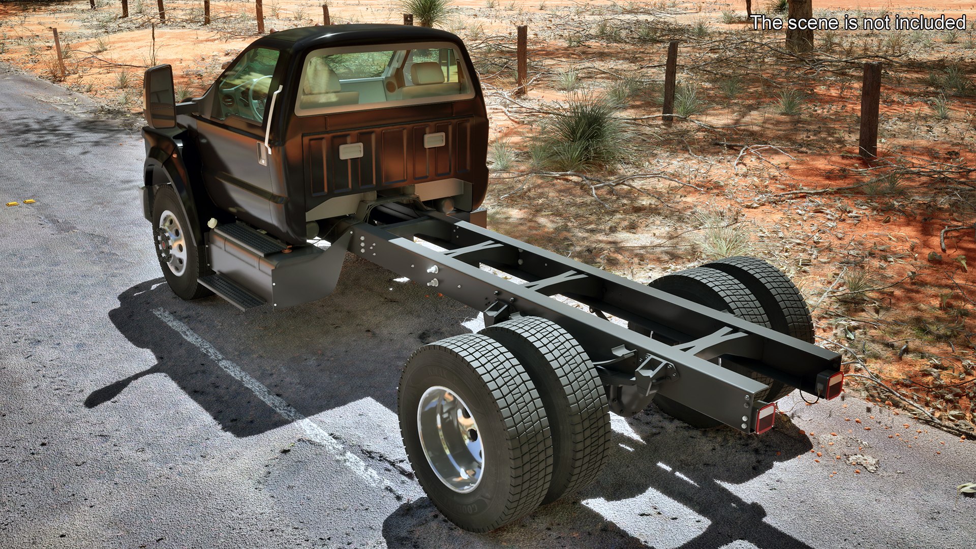 3D Ford F-650 Crew Cab Chassis - TurboSquid 2152174