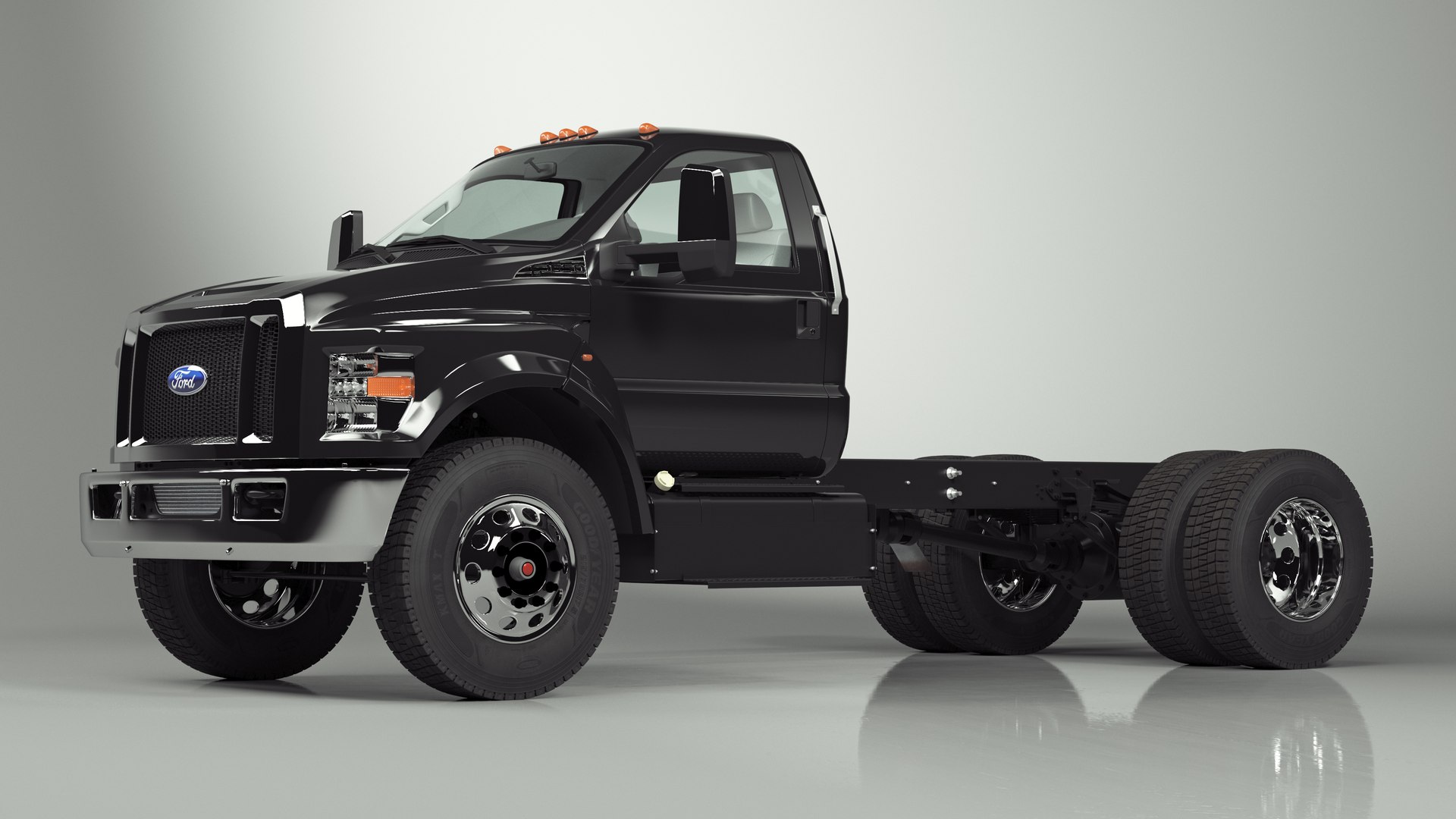 3D Ford F-650 Crew Cab Chassis - TurboSquid 2152174