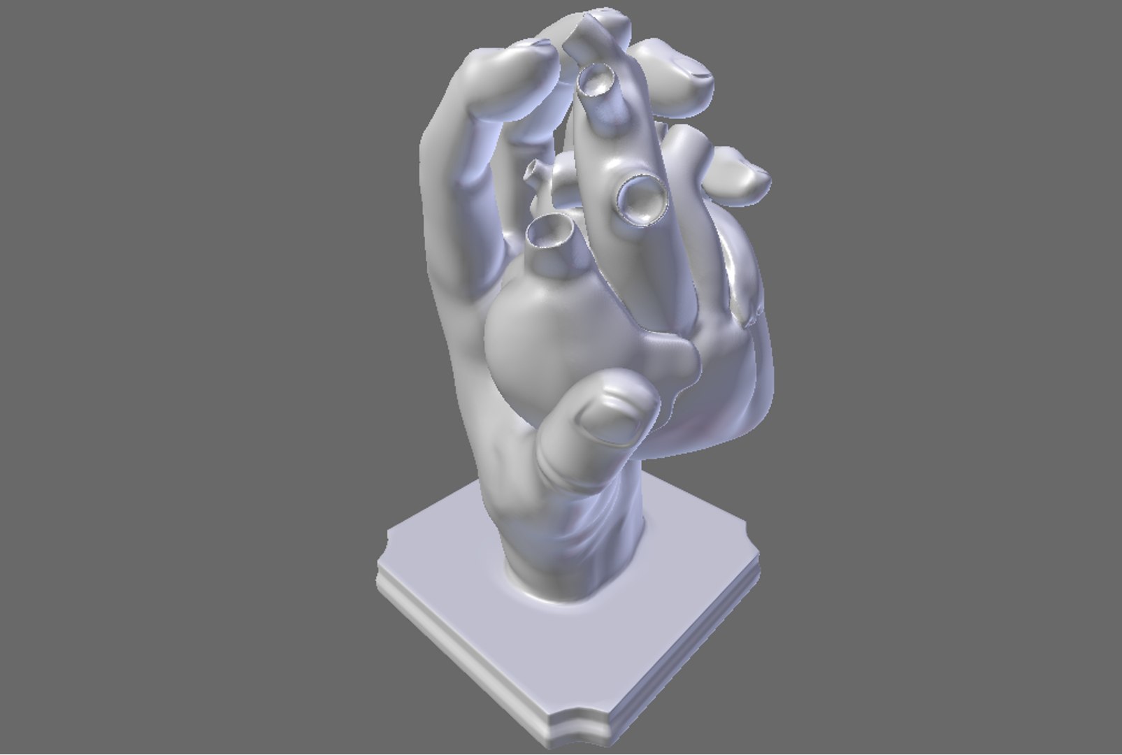 3D Model Hand Heart Statue - TurboSquid 1700909