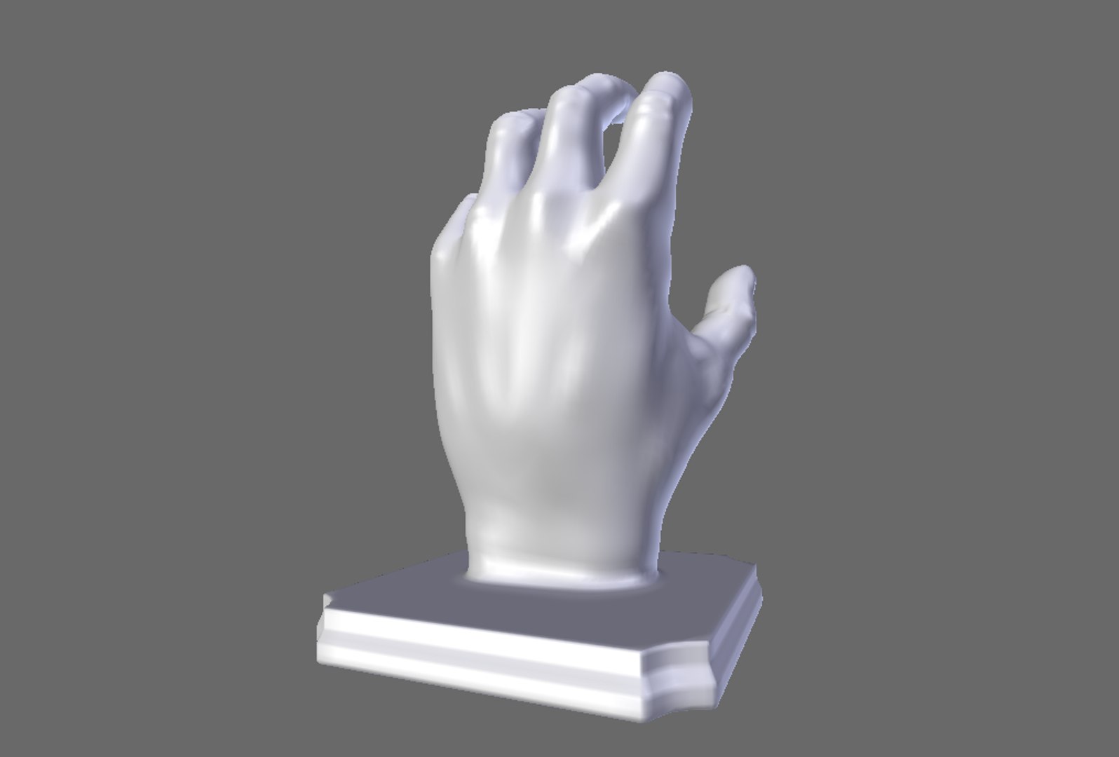 3D Model Hand Heart Statue - TurboSquid 1700909