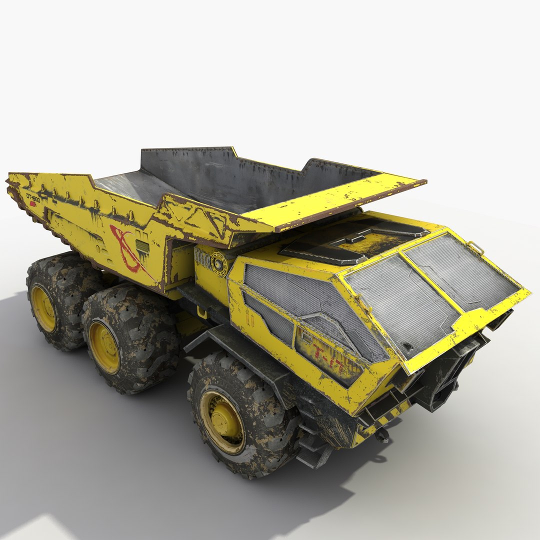 sci-fi dump truck 3d max