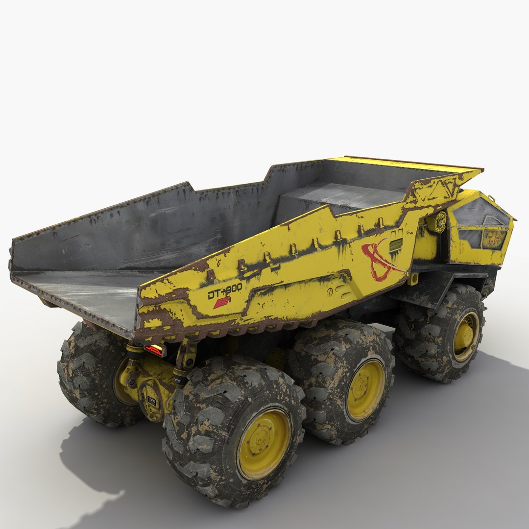 sci-fi dump truck 3d max
