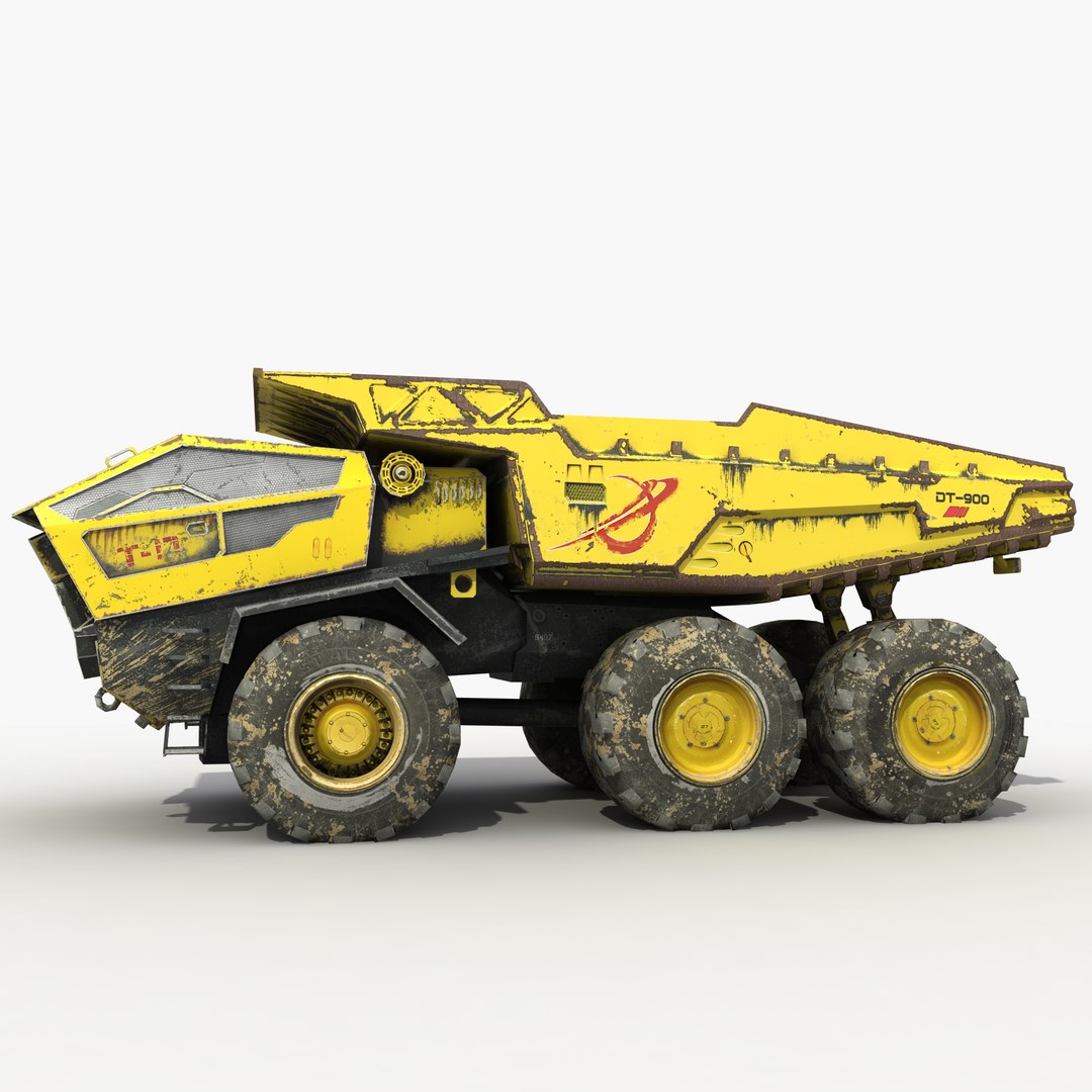 sci-fi dump truck 3d max