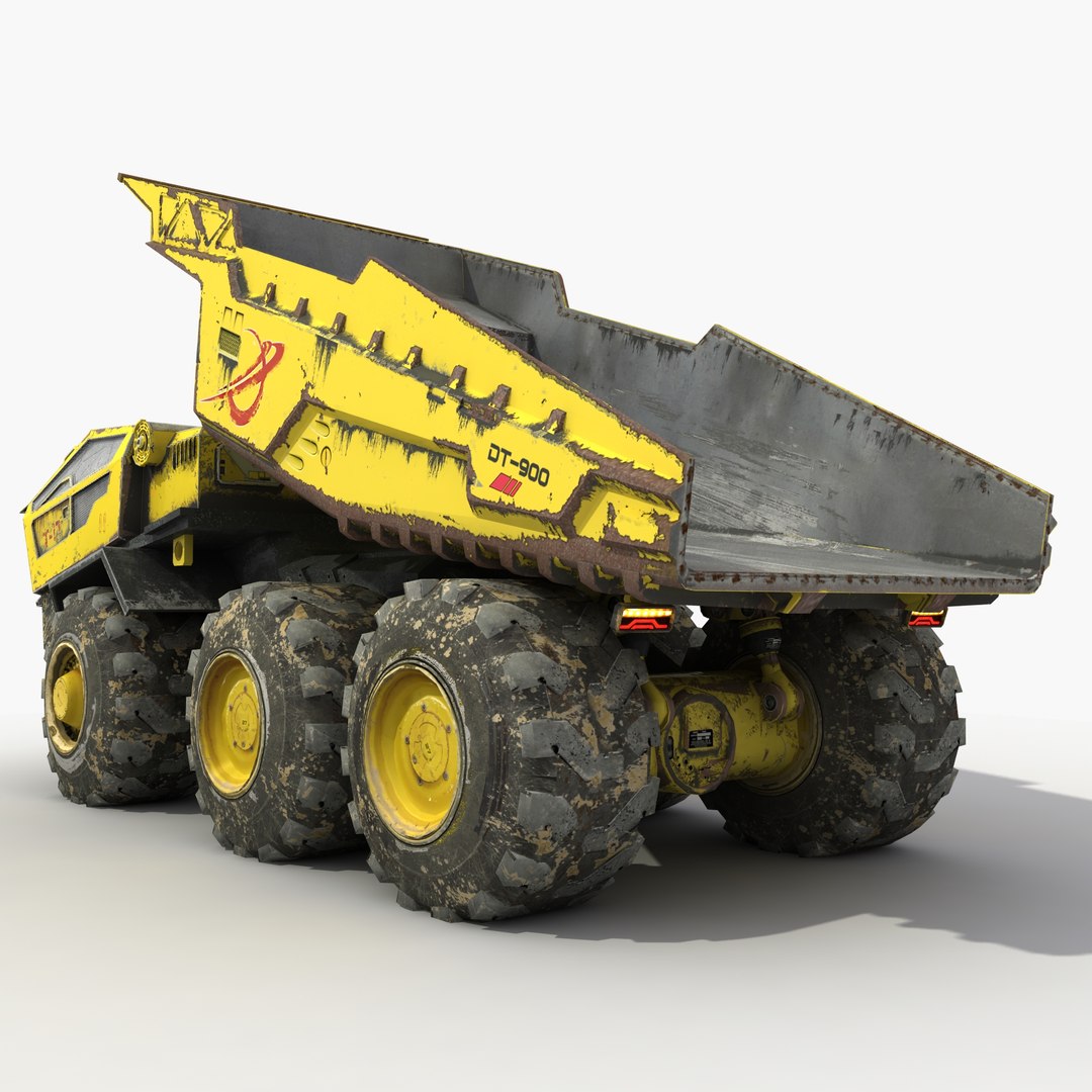 sci-fi dump truck 3d max