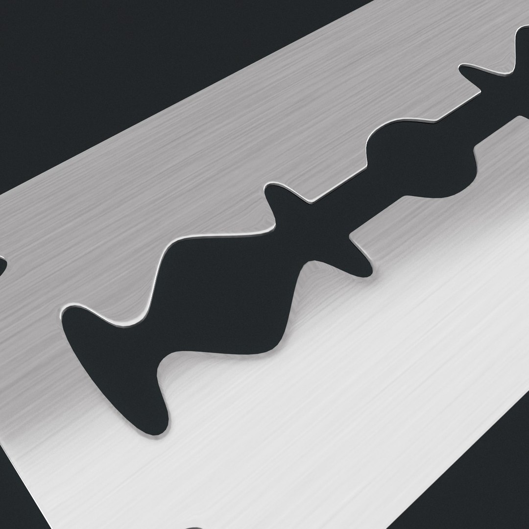 3d Razor Blade Model