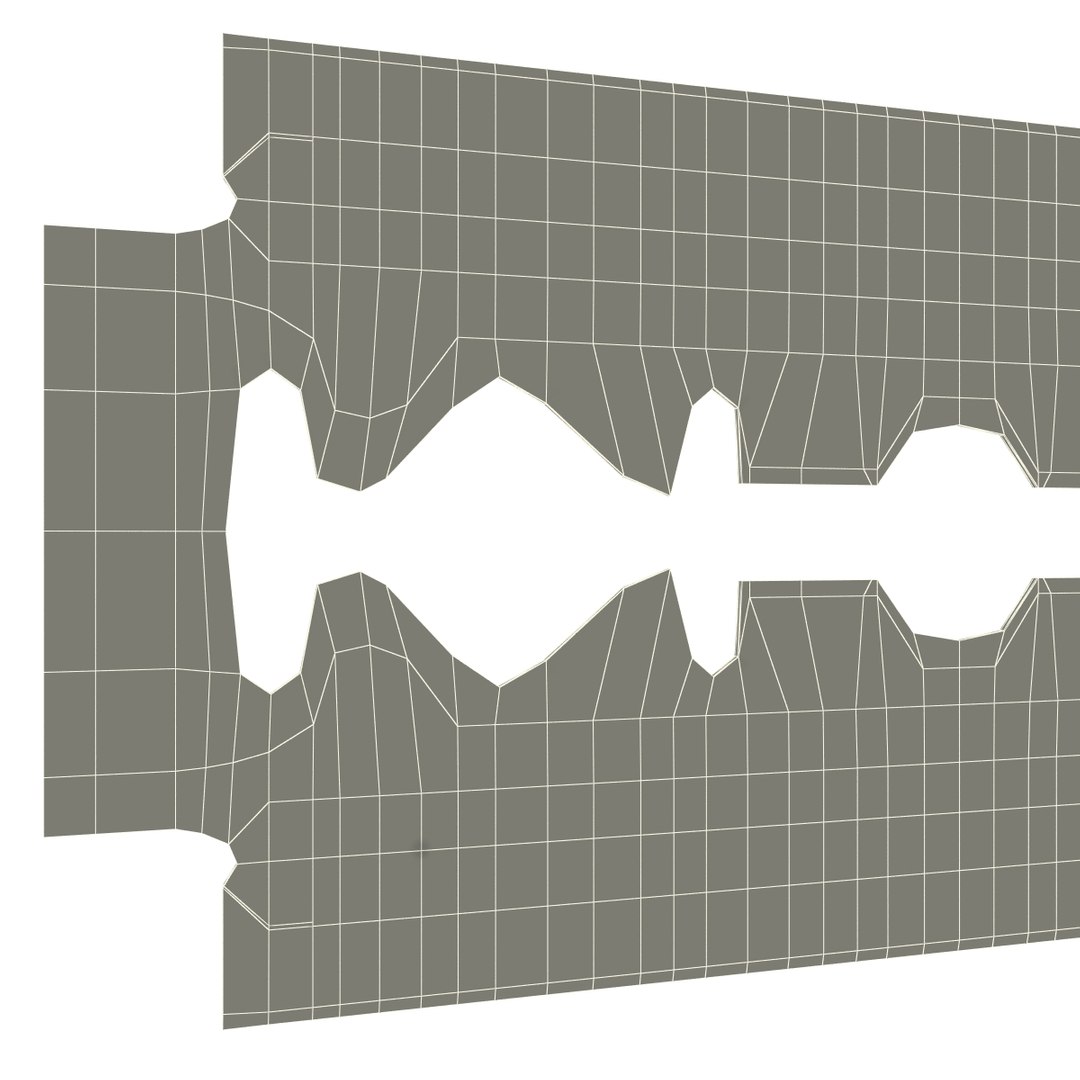 3d Razor Blade Model
