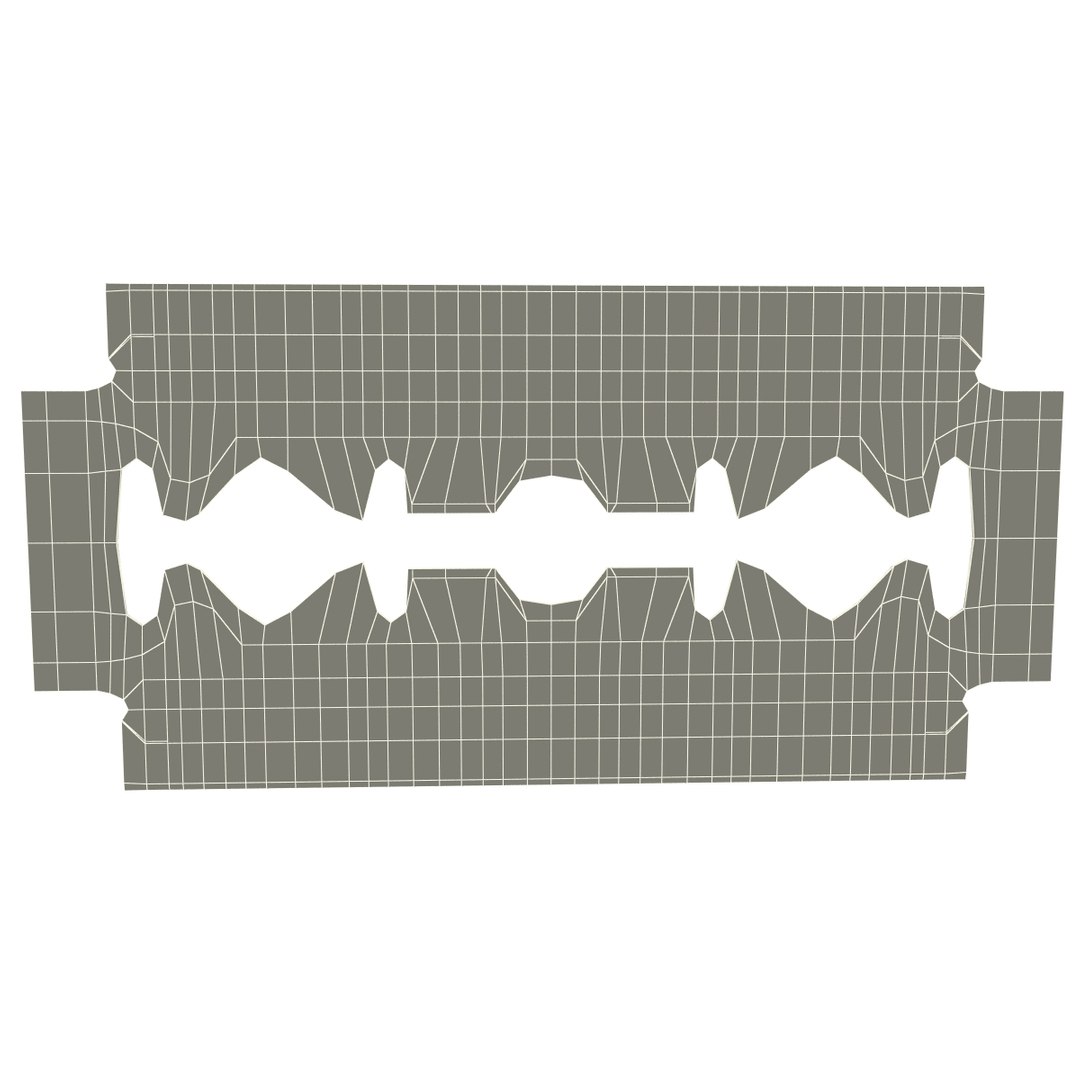 3d Razor Blade Model