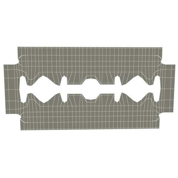 3d razor blade model