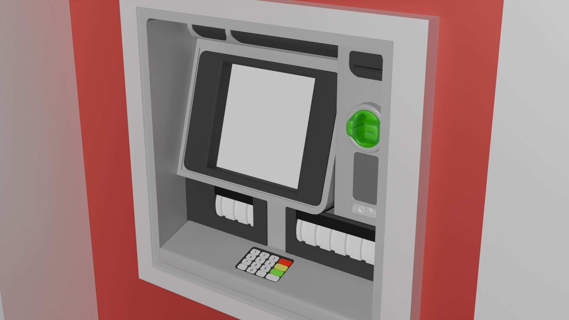 ATM Machine Version 2 3D Model - TurboSquid 2227394
