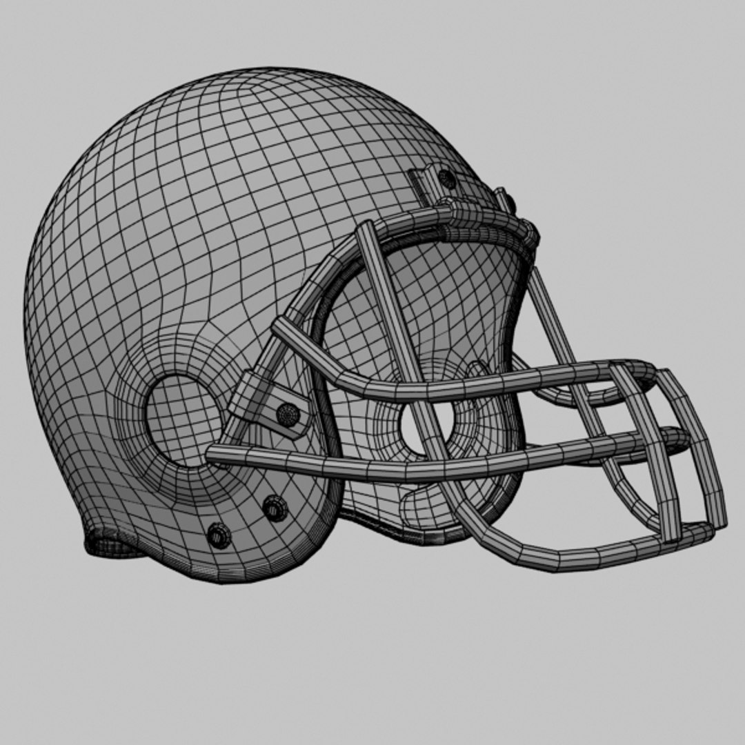 3d football helmet model