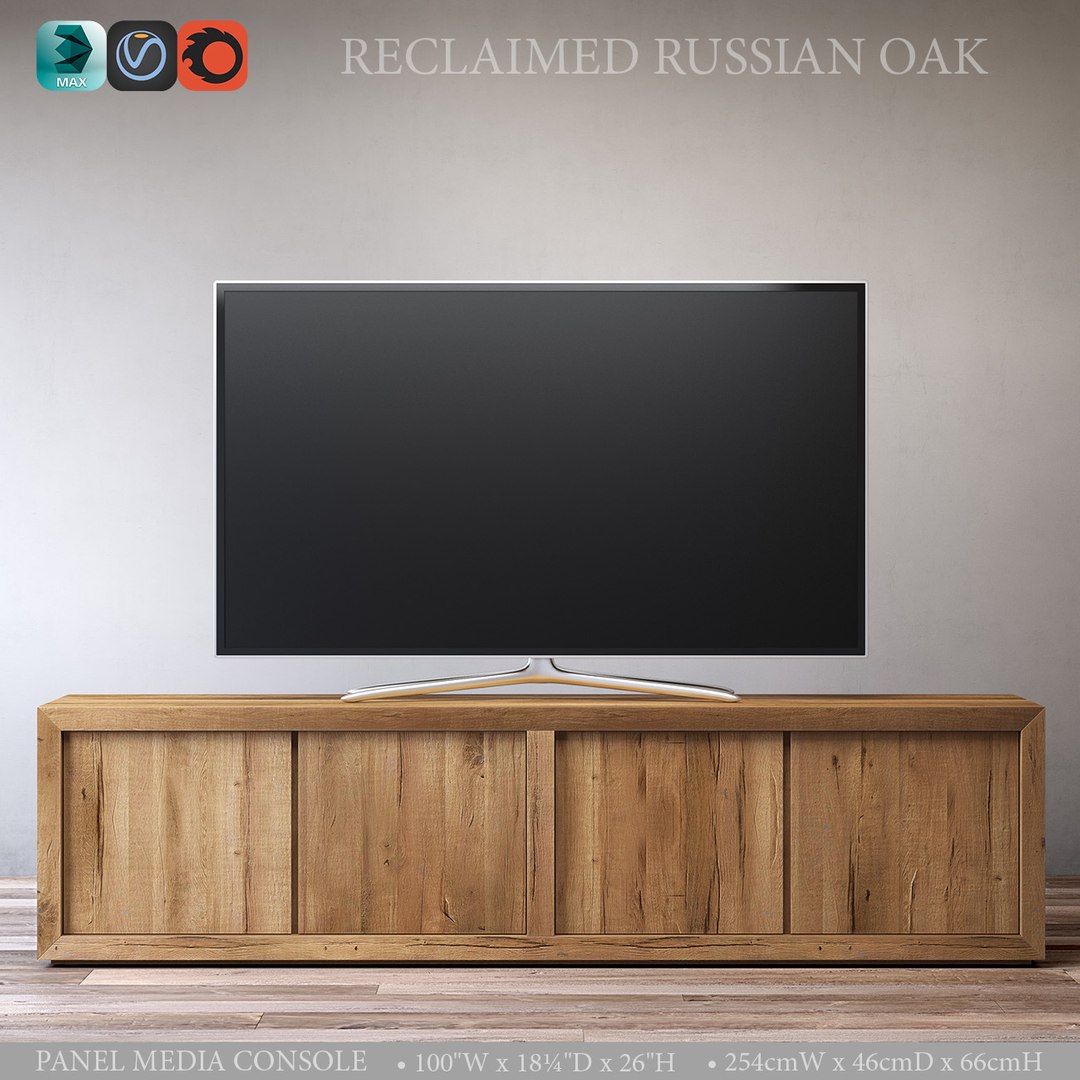 3d Reclaimed Russian Oak Panel