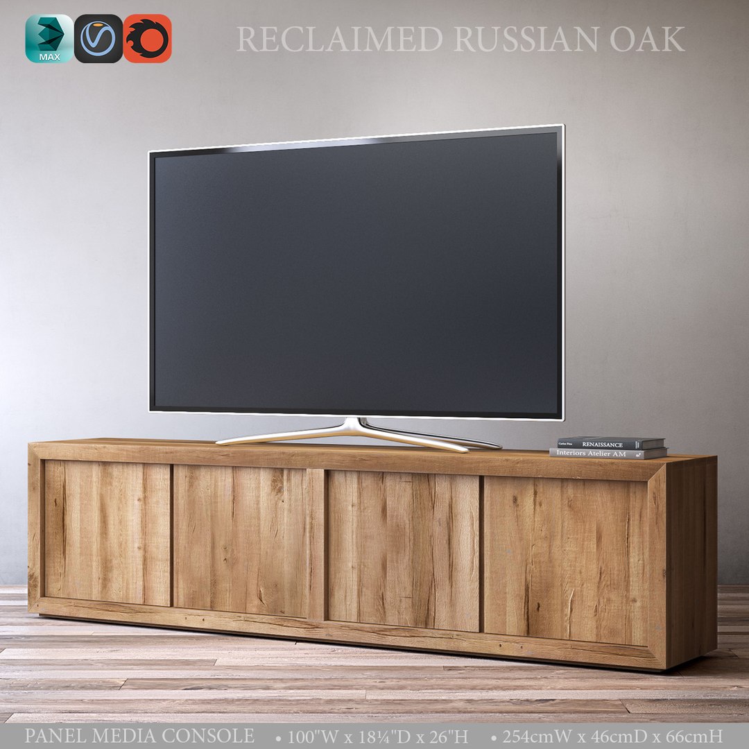 3d Reclaimed Russian Oak Panel