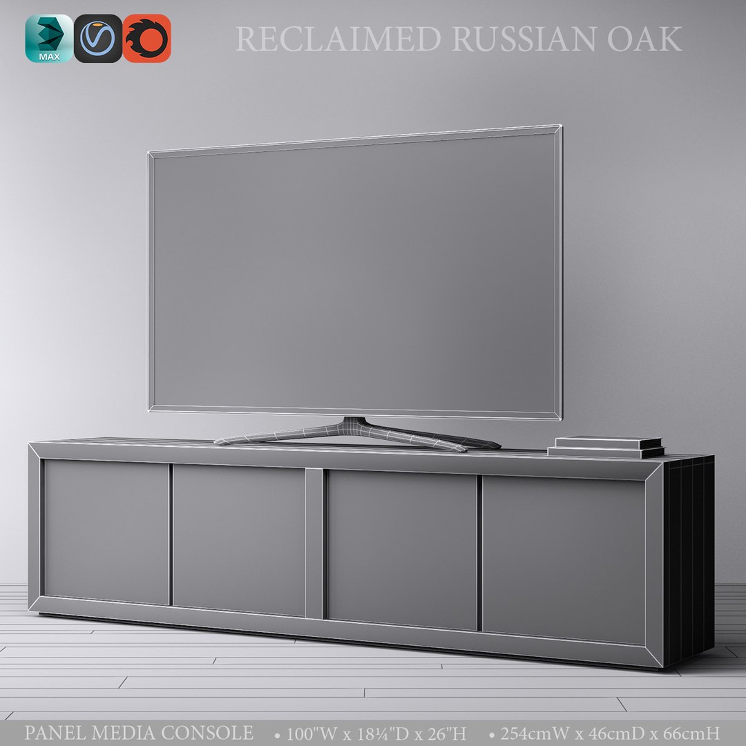 3d Reclaimed Russian Oak Panel