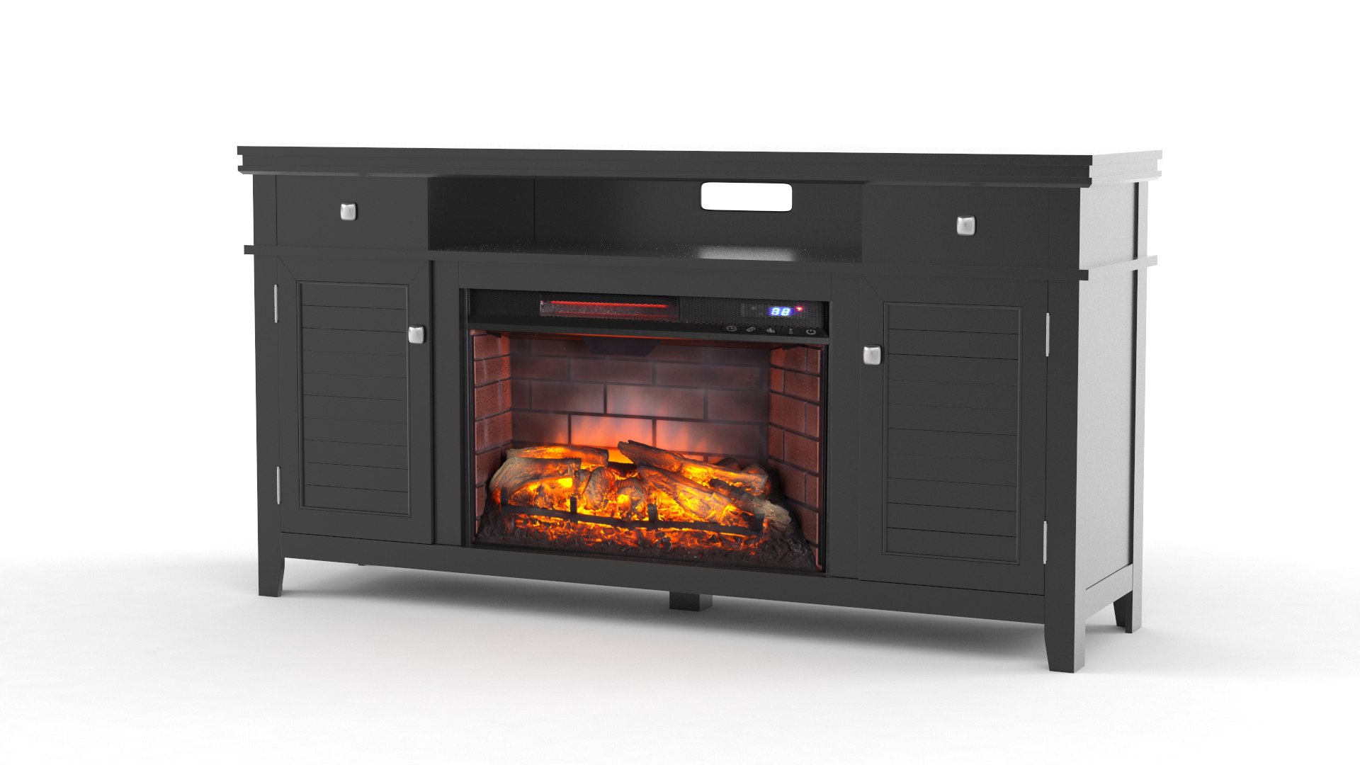 Free Electric Fireplace Model - TurboSquid 2410222