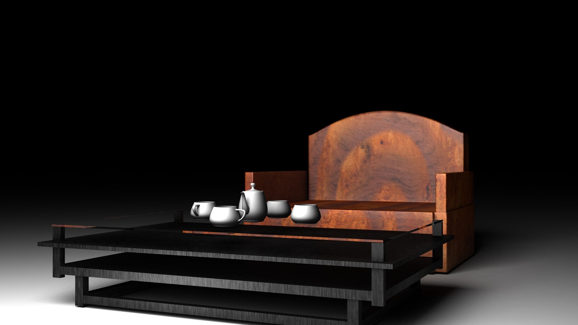 Sofa Tea Table 3D Model - TurboSquid 1415094