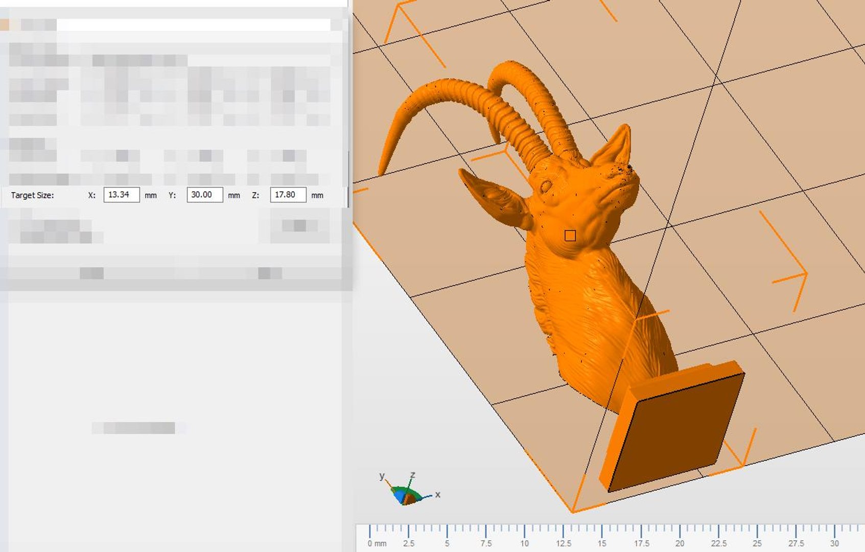 3D Sable Black Antelope Bust Model - TurboSquid 2314262