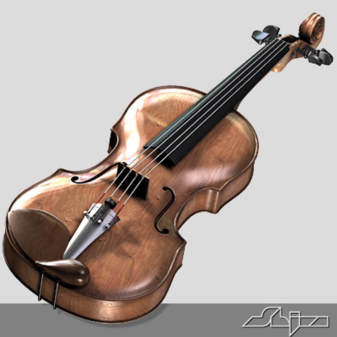 3d model of violin