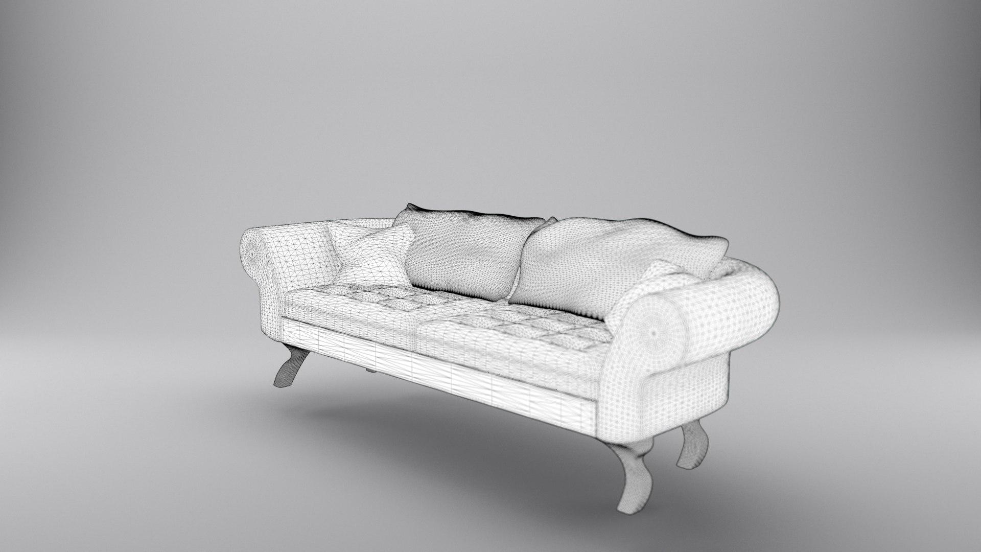 Vintage Two Seater Sofa 3D Model - TurboSquid 2084944