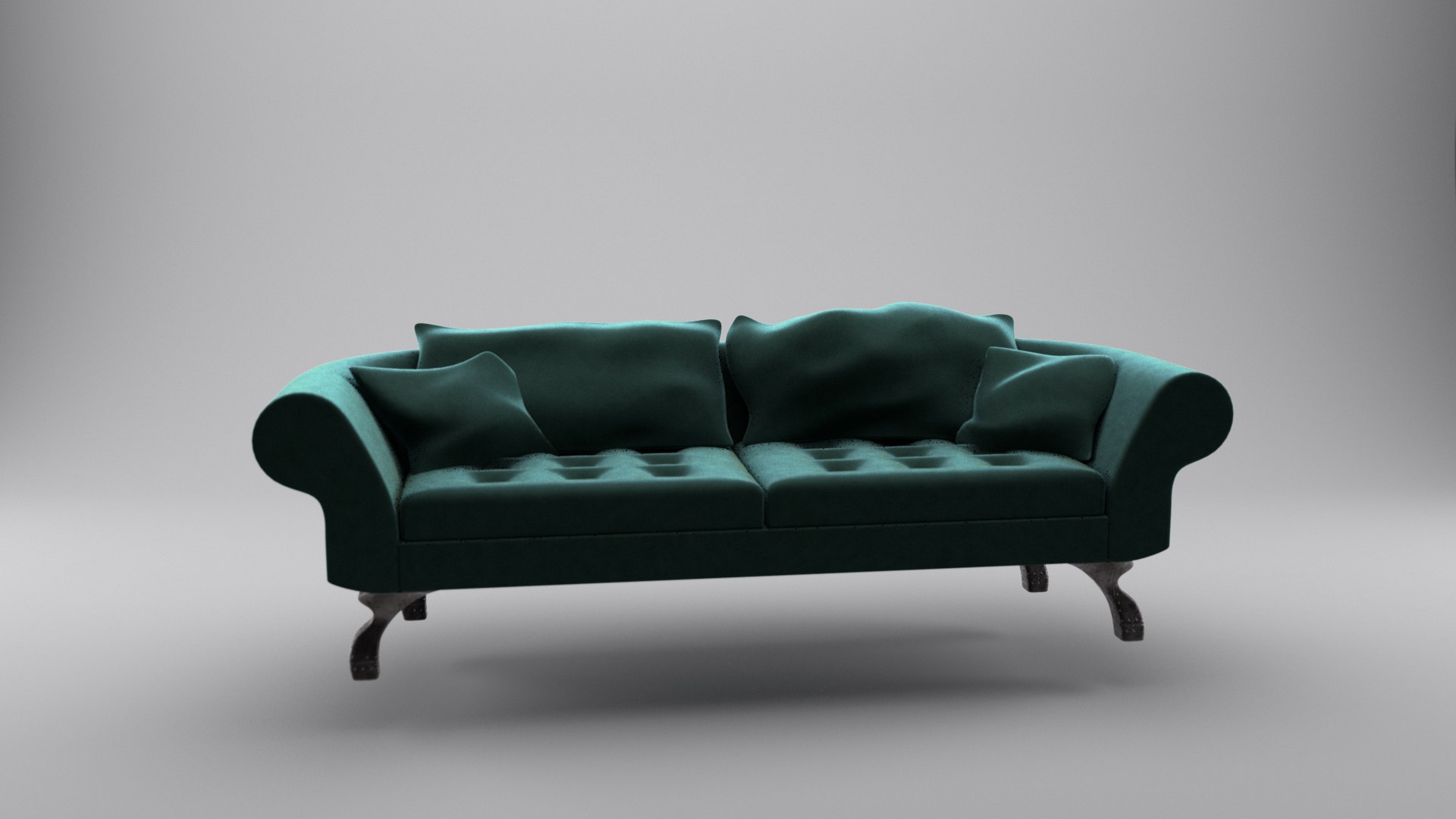 Vintage Two Seater Sofa 3D Model - TurboSquid 2084944