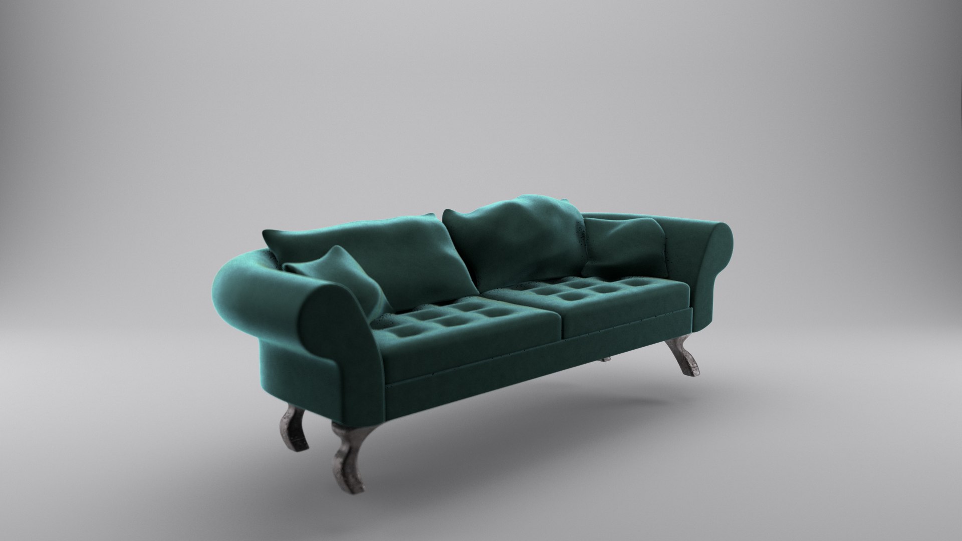Vintage Two Seater Sofa 3D Model - TurboSquid 2084944