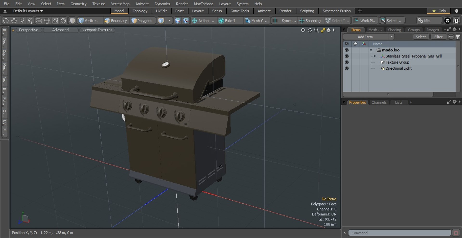 Stainless Steel Propane Gas Grill 3D model - TurboSquid 2157574