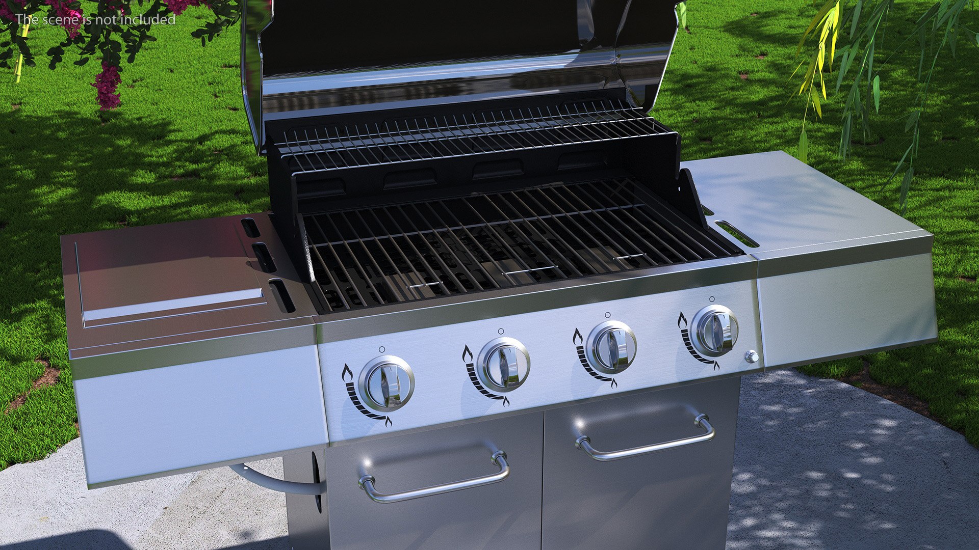 Stainless Steel Propane Gas Grill 3D Model - TurboSquid 2157574
