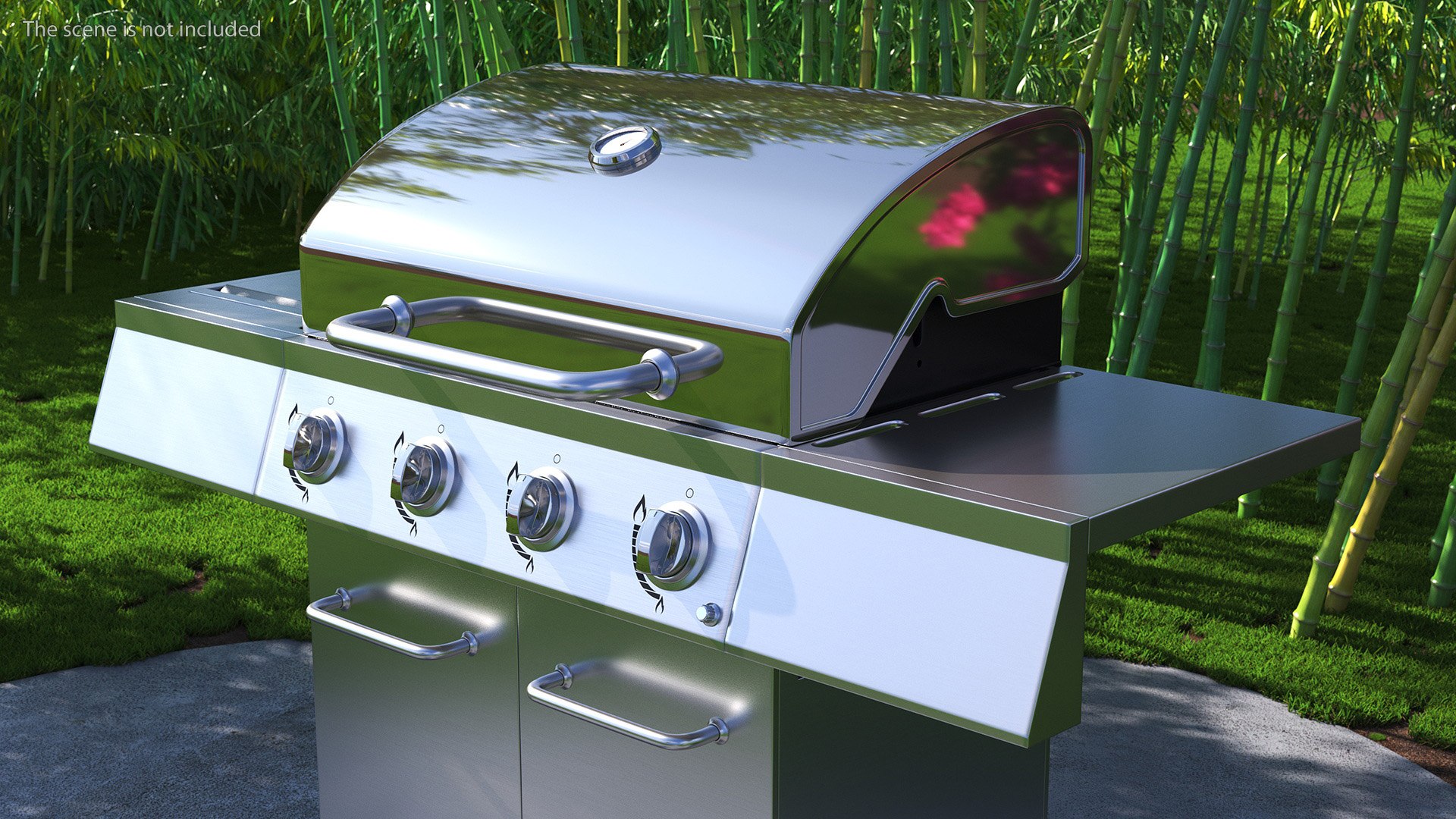 Stainless Steel Propane Gas Grill 3D Model - TurboSquid 2157574