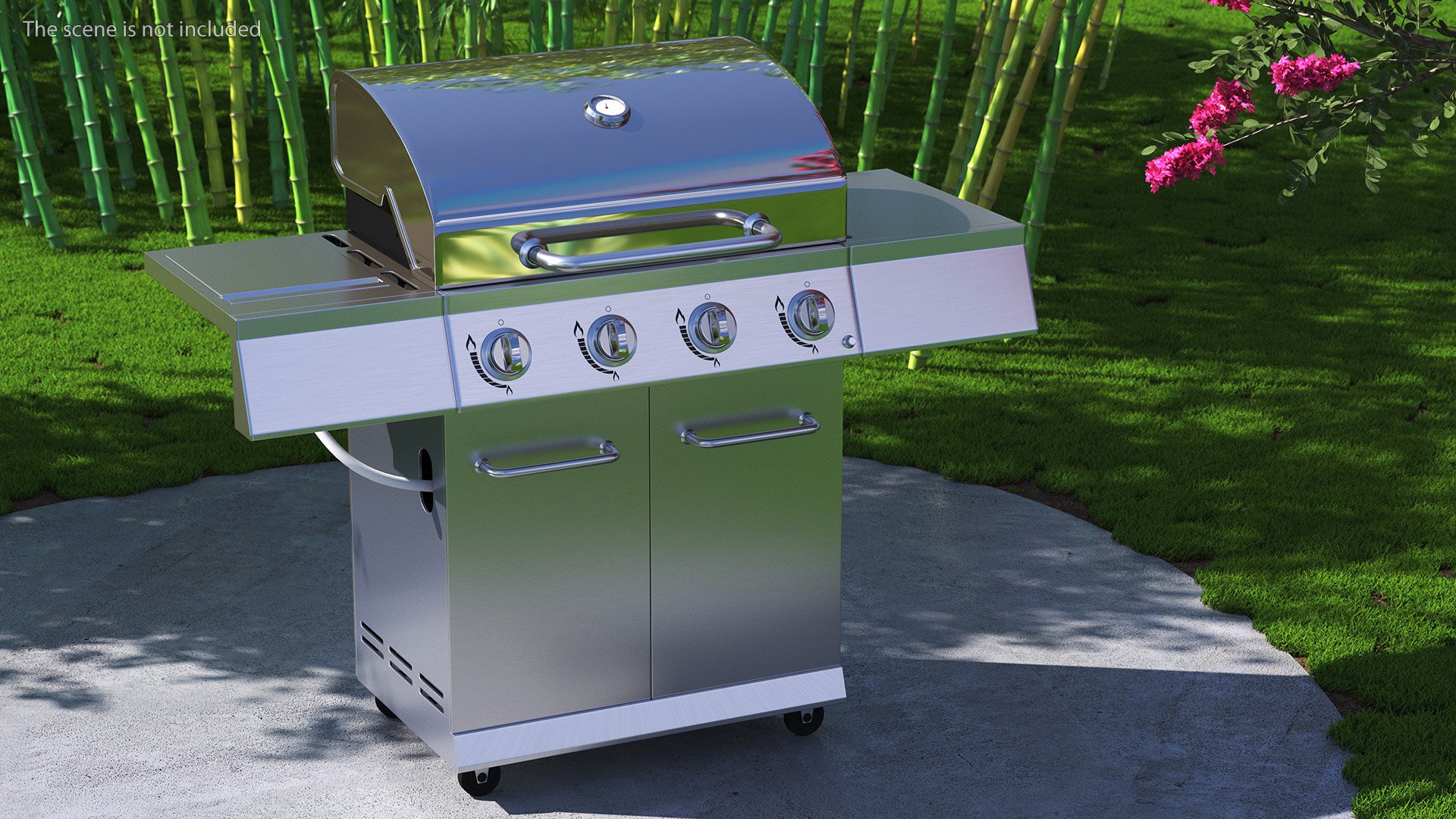 Stainless Steel Propane Gas Grill 3D Model - TurboSquid 2157574
